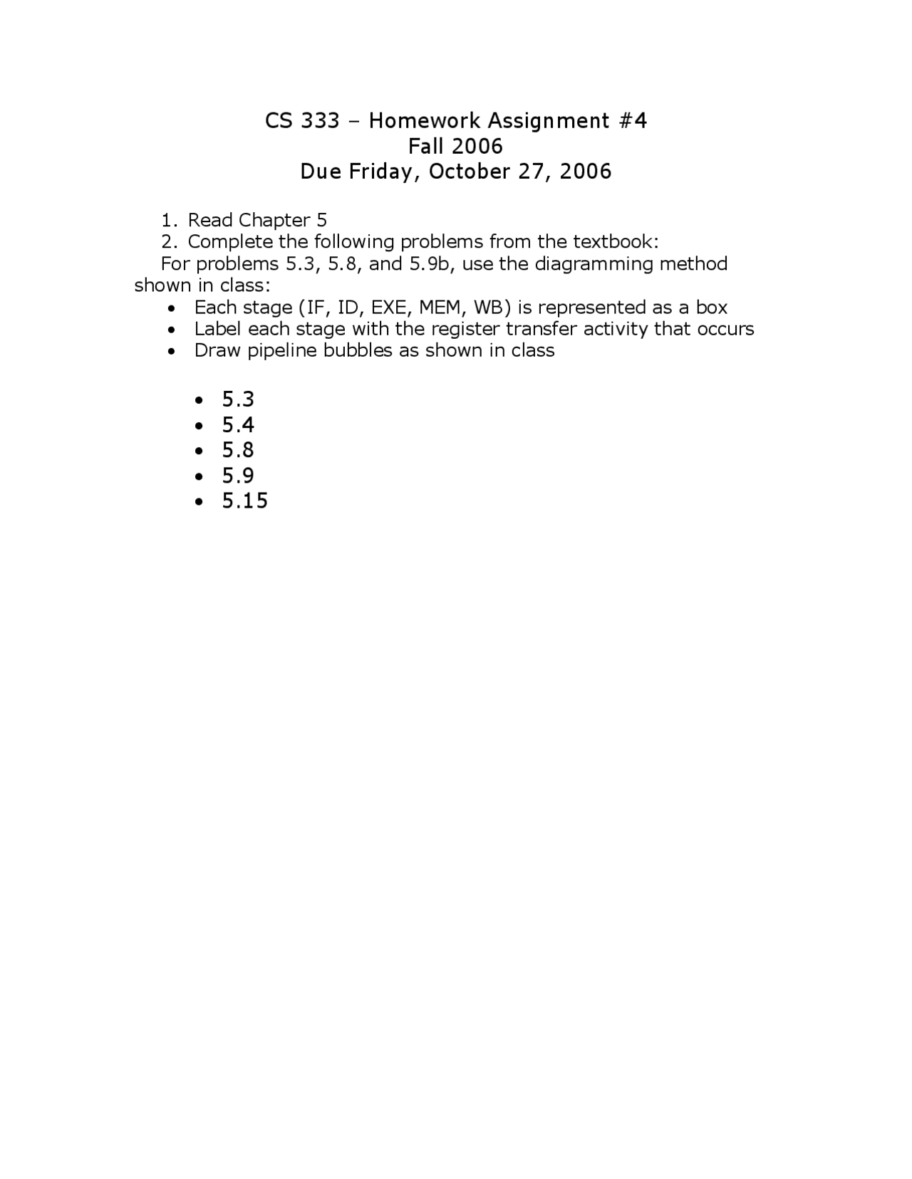 Homework 4 Questions Computer Architecture Cs 3330 Docsity 0316