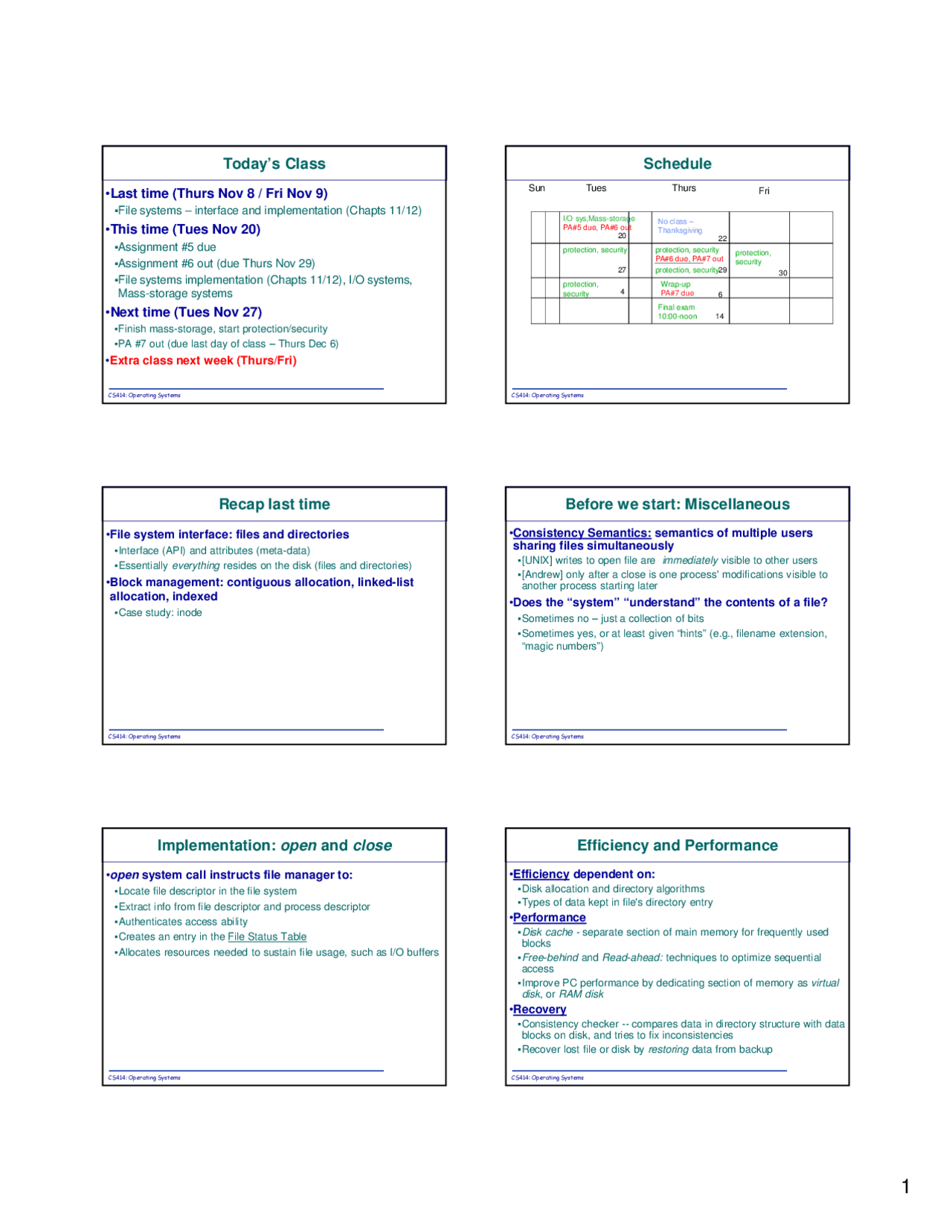 Windows File Systems Lecture Slides Cs 4414 Docsity