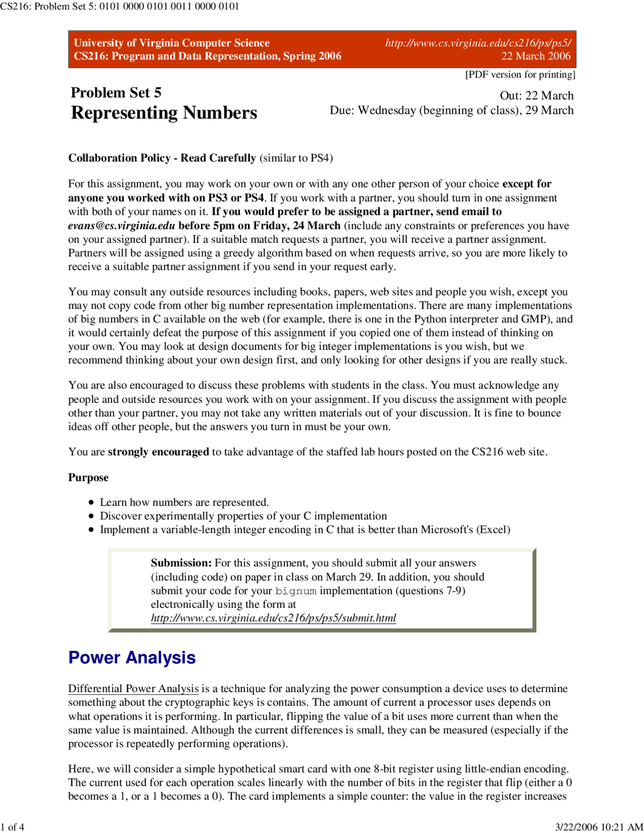 Assignment 5 For Representing Numbers Program Data Representation