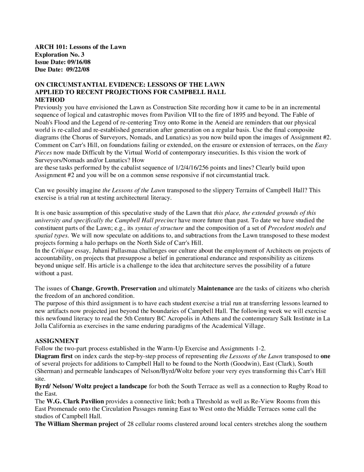 Metabolic Terms: Calorimeter in the Lessons of the Lawn | ARCH 1010 ...