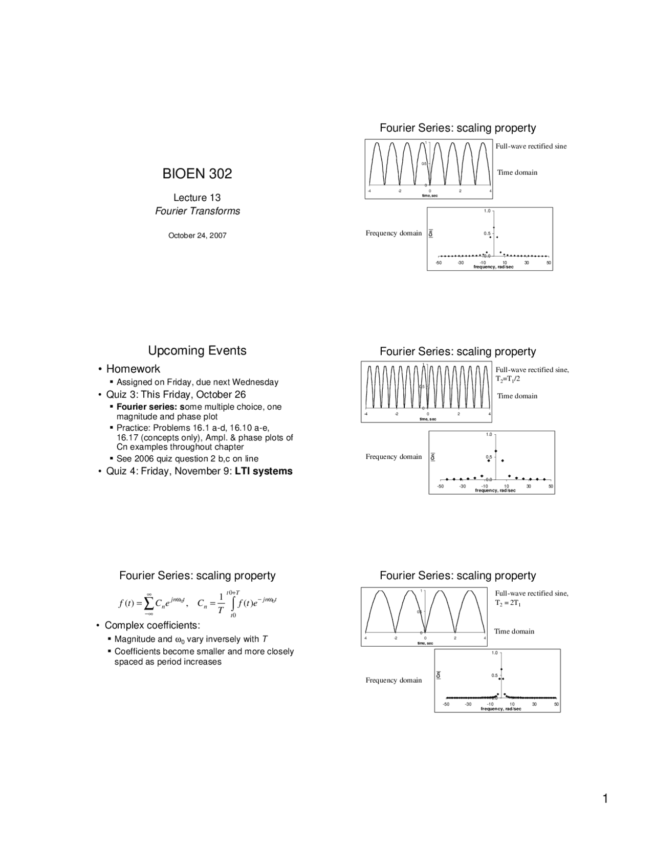 Fourier Transform Introduction To Biomedical Instrumentation Bioen