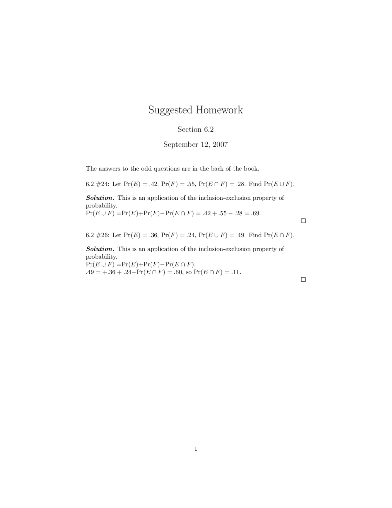Assignment 6 Questions With Answer Finite Mathematics Math 124