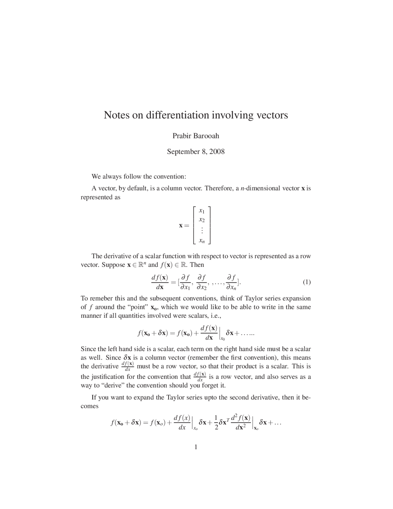 Notes On Differentiation Involving Vectors Energy Conversion Eml