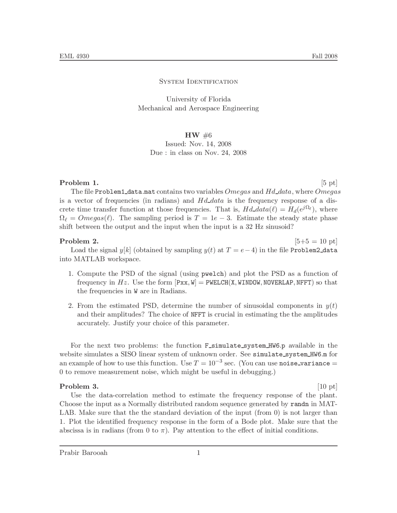 5 Problems On Energy Conversion Homework 6 Eml 4930 Docsity