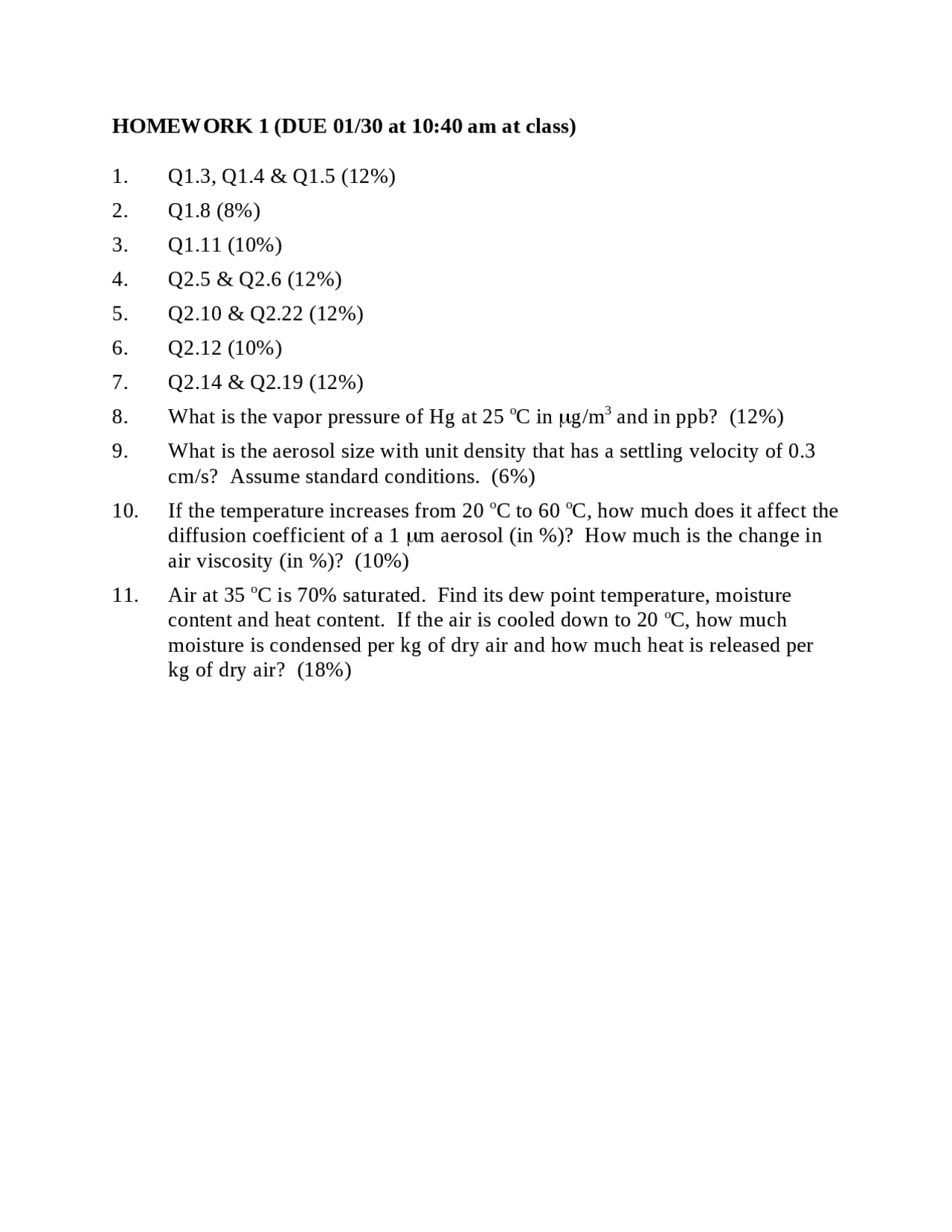 Practice Homework 1 Elements Of Atmospheric Pollution Env 4101
