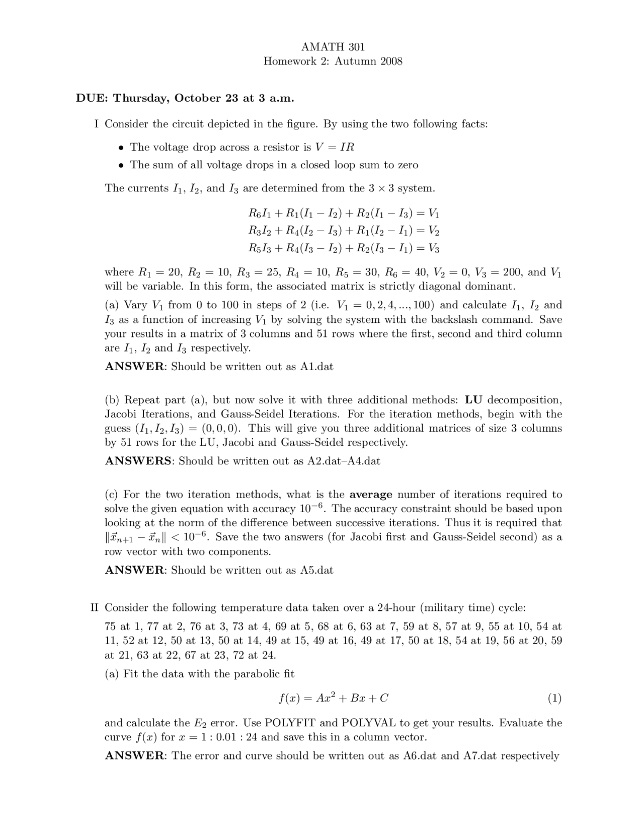 Circuits With Answer Of Beginning Computing Assignment 2 Amath 301