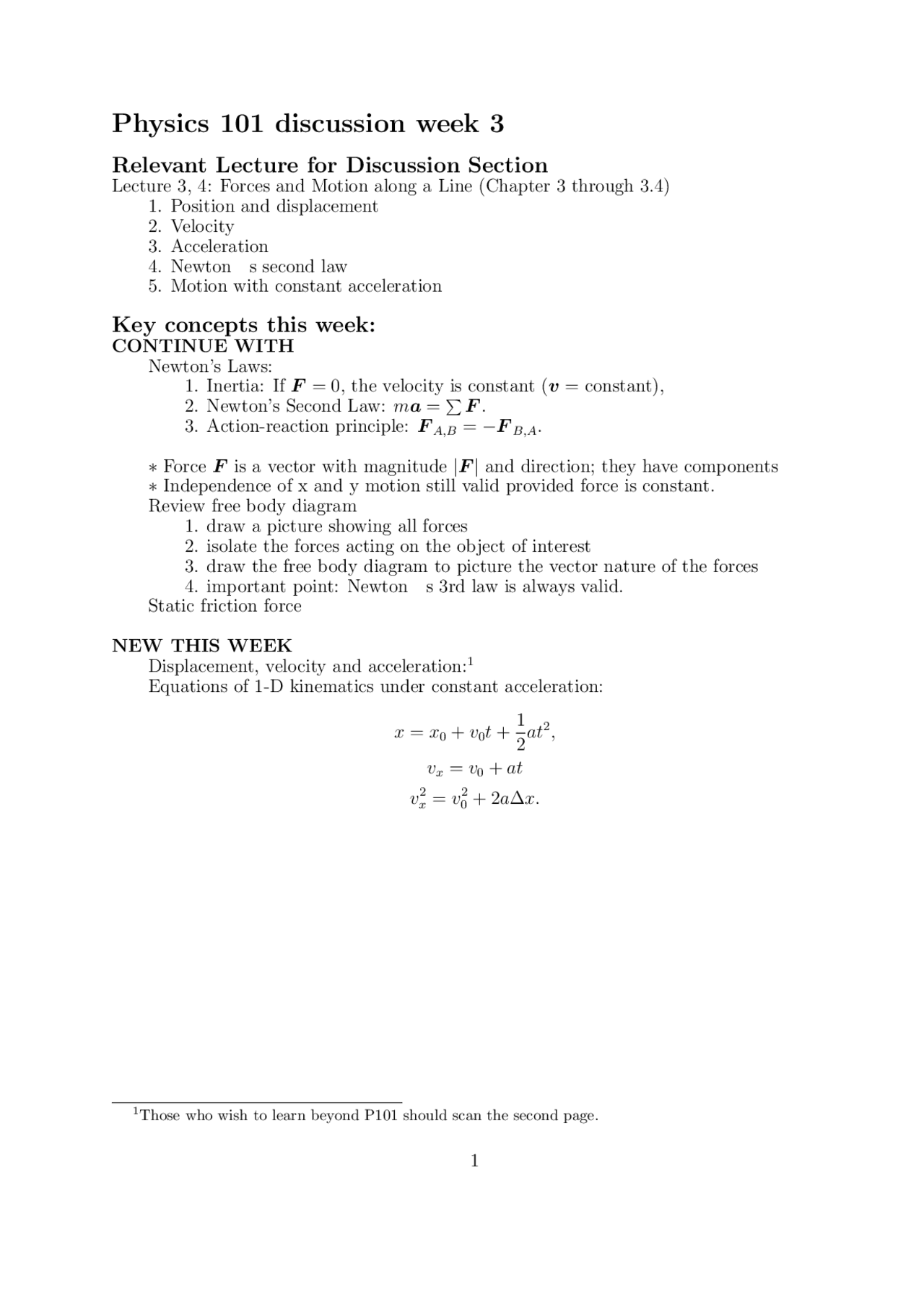 Study Guide - College Physics: Mechanics and Heat | PHYS 101 | Study ...