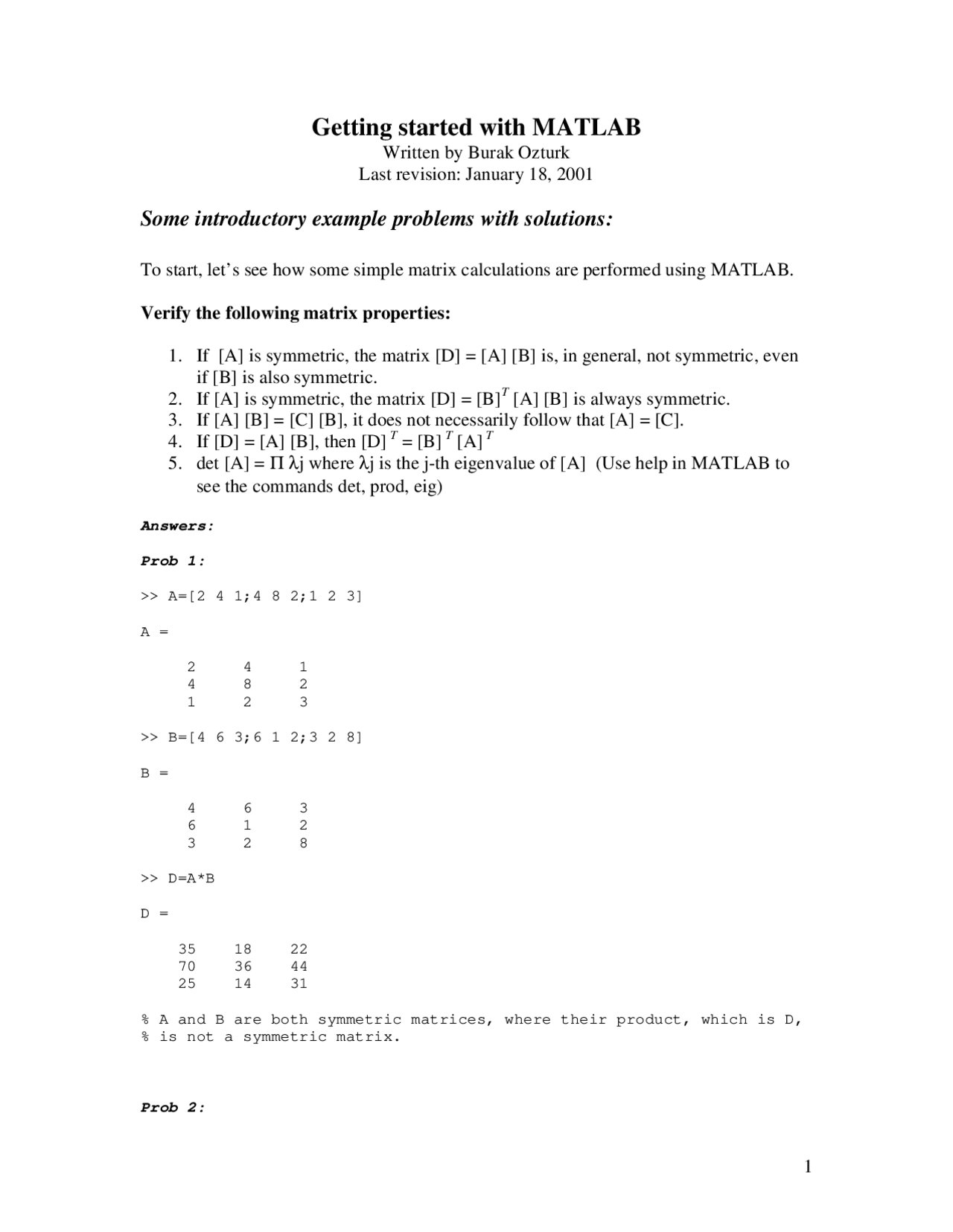 Problems with Solutions - Finite Element Analysis | AE 420 - Docsity