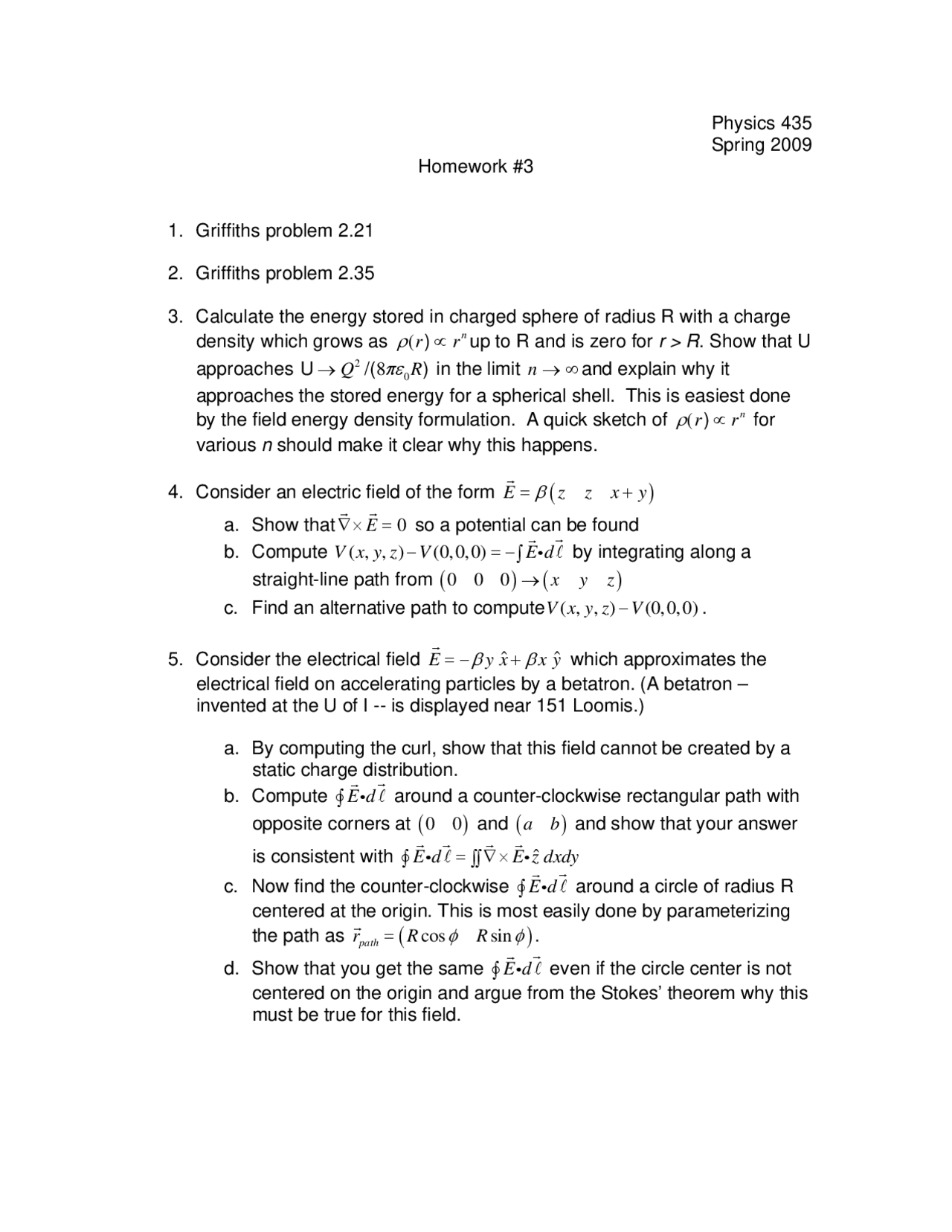 5 Problems To Calculate The Energy Stored In Charged Sphere Phys 435