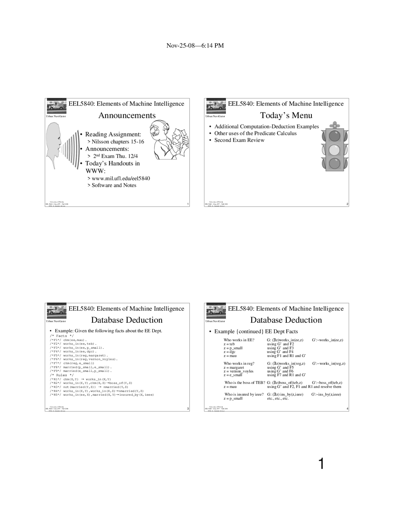 Solved Examples On Database Deduction Elements Of Machine