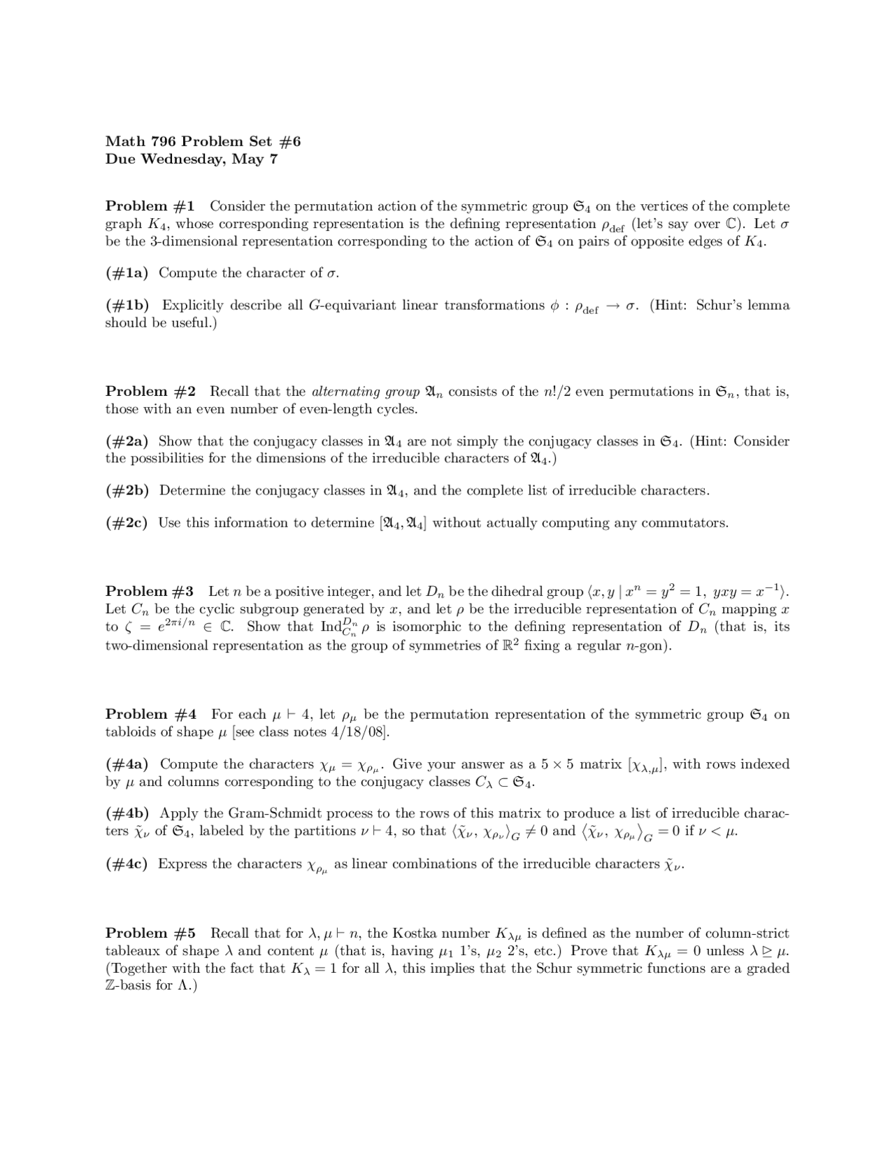 5 Practice Problems on Linear Regression - Problem Set 6 | MATH 796 ...