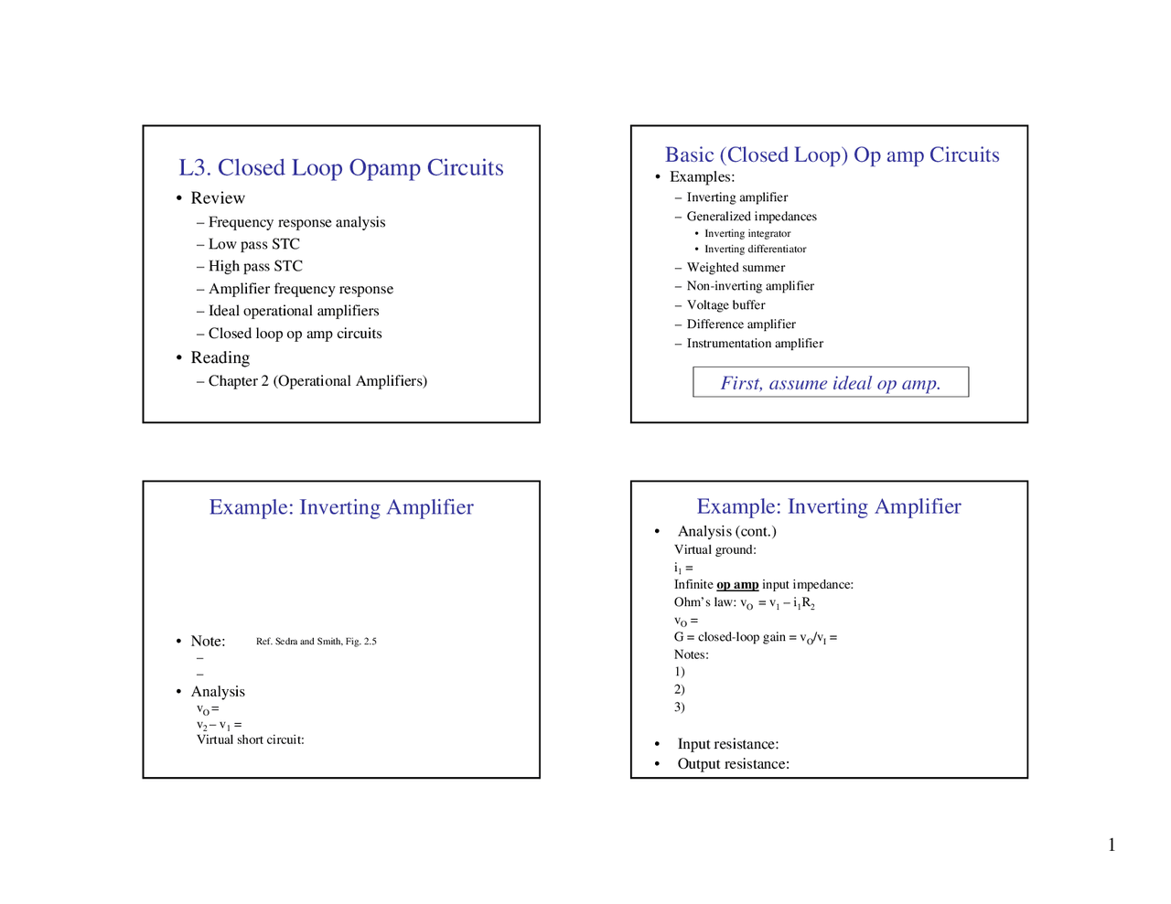 Closed Loop Pump Circuits Lecture Slides Eel 3304 Docsity