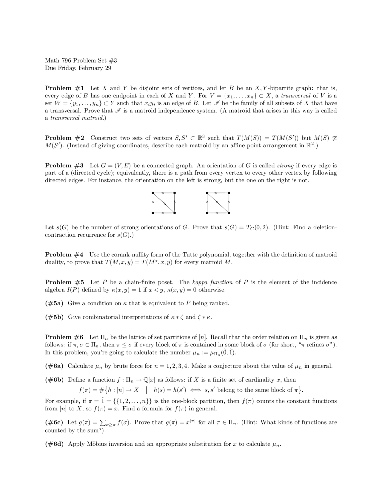 Problem Set 3 On Special Topics Linear Regression Math 796 Docsity