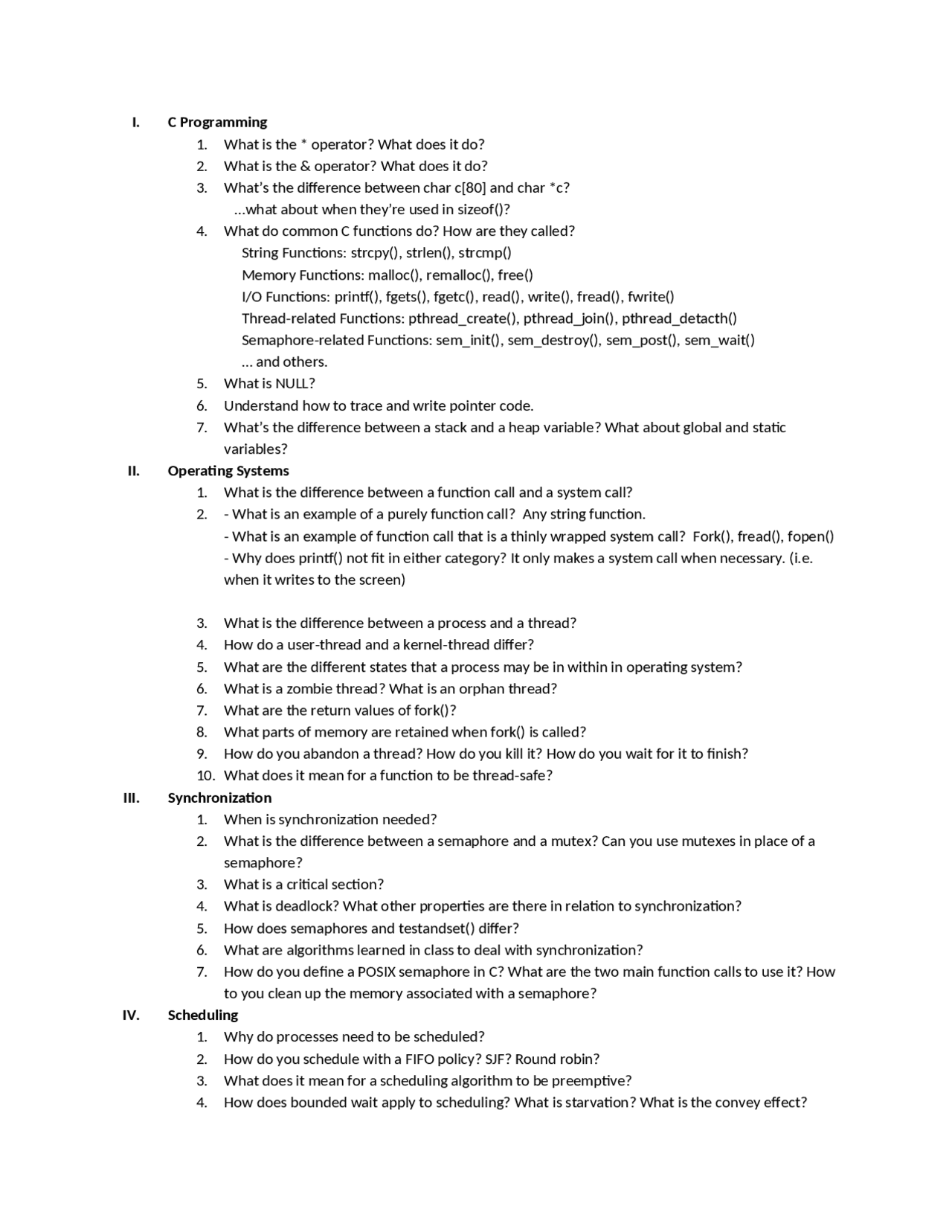 C Programming System Programming Lecture Notes Cs 241 Docsity 9953