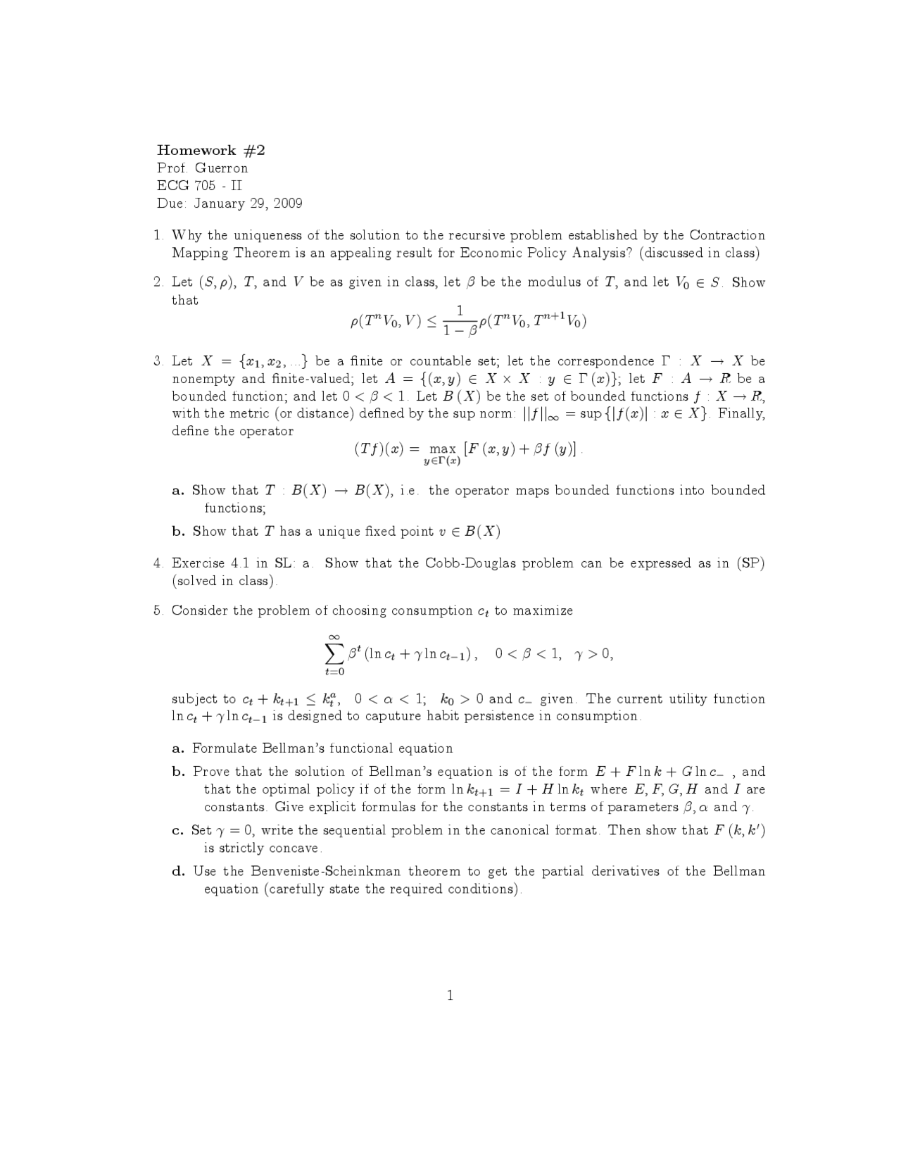 Assignment 2 For Macroeconomics Ii Ecg 705 Docsity