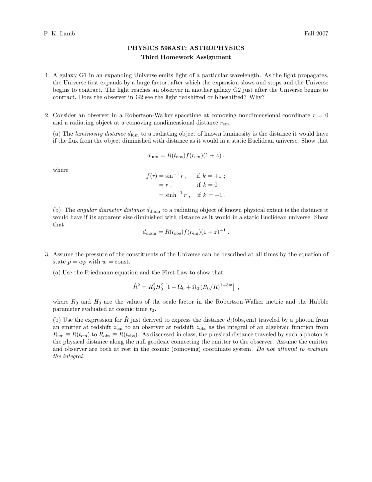 3 Solved Problems On The Elastic Waves Homework 3 Phys 598 Docsity