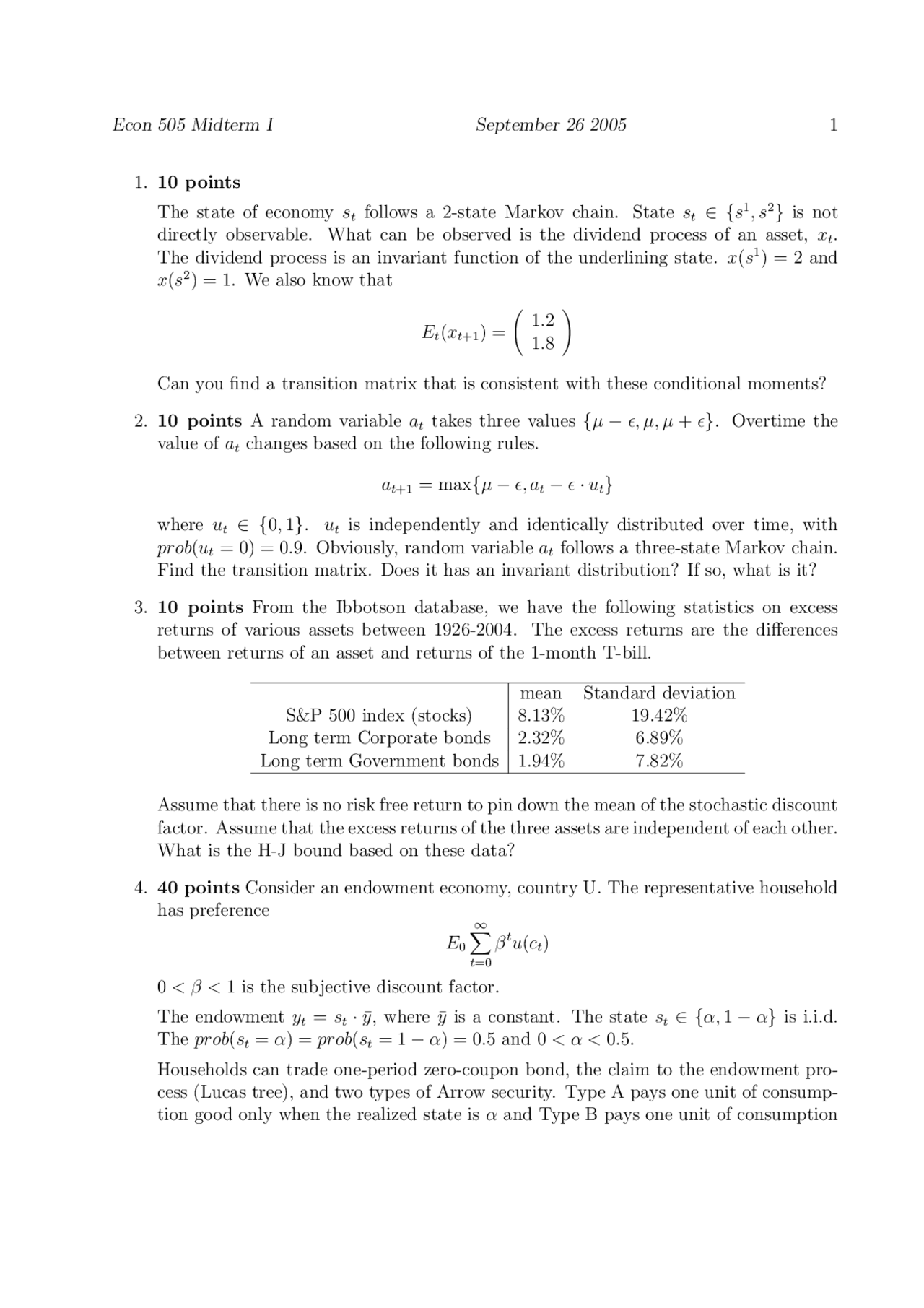 5 Solved Problems On Introduction To Game Theory Midterm Test 1