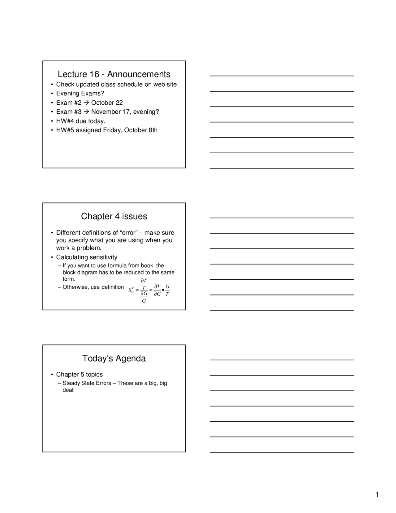 Different Definitions Of Error Issues For Calculating The Sensitivity