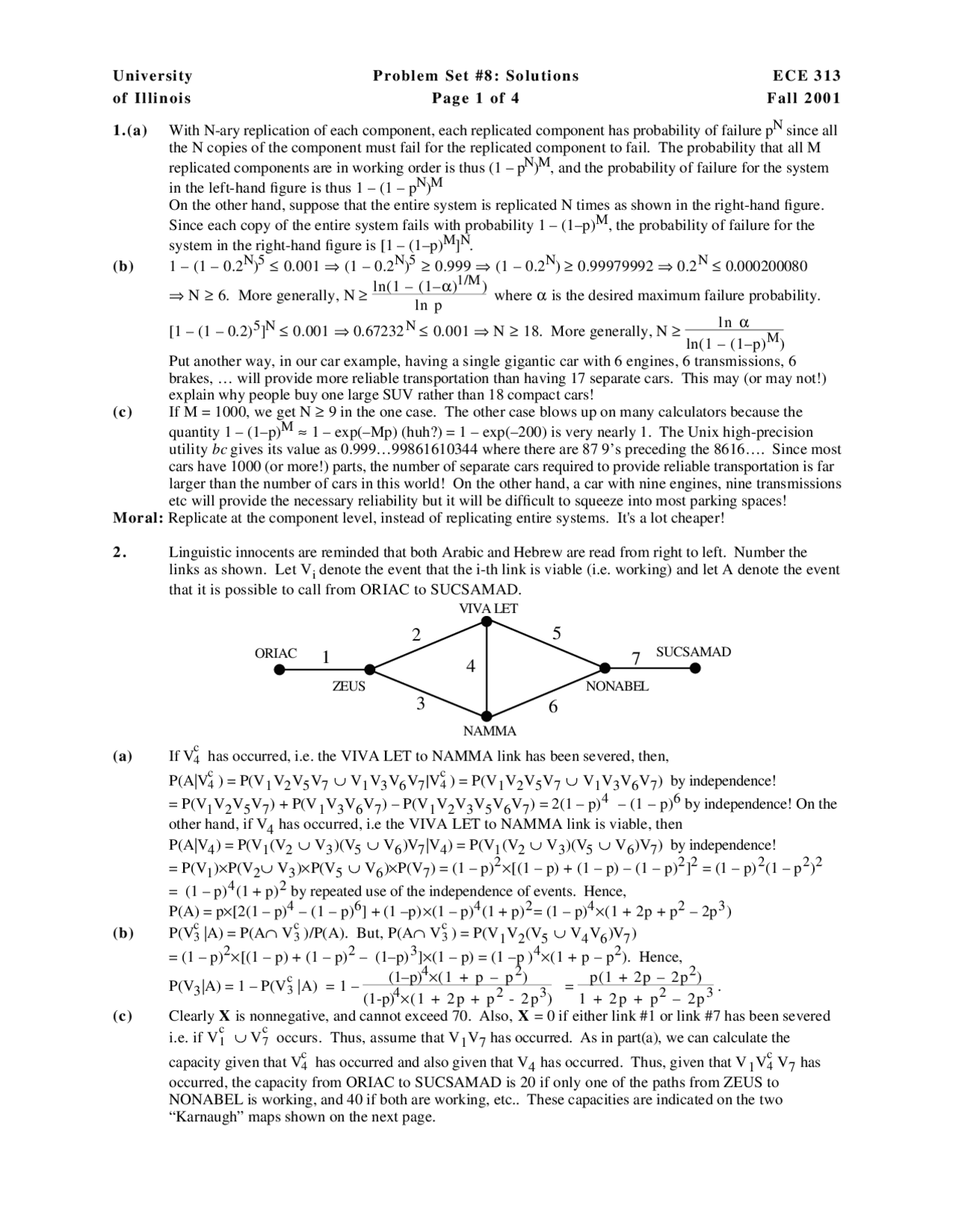Probability for Engineering Applications - Problem Set 8 with Solutions ...