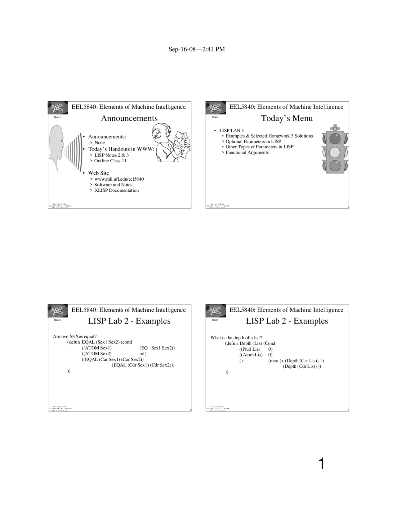 Elements Machine Intelligence Lecture Slides Eel 5840 Docsity