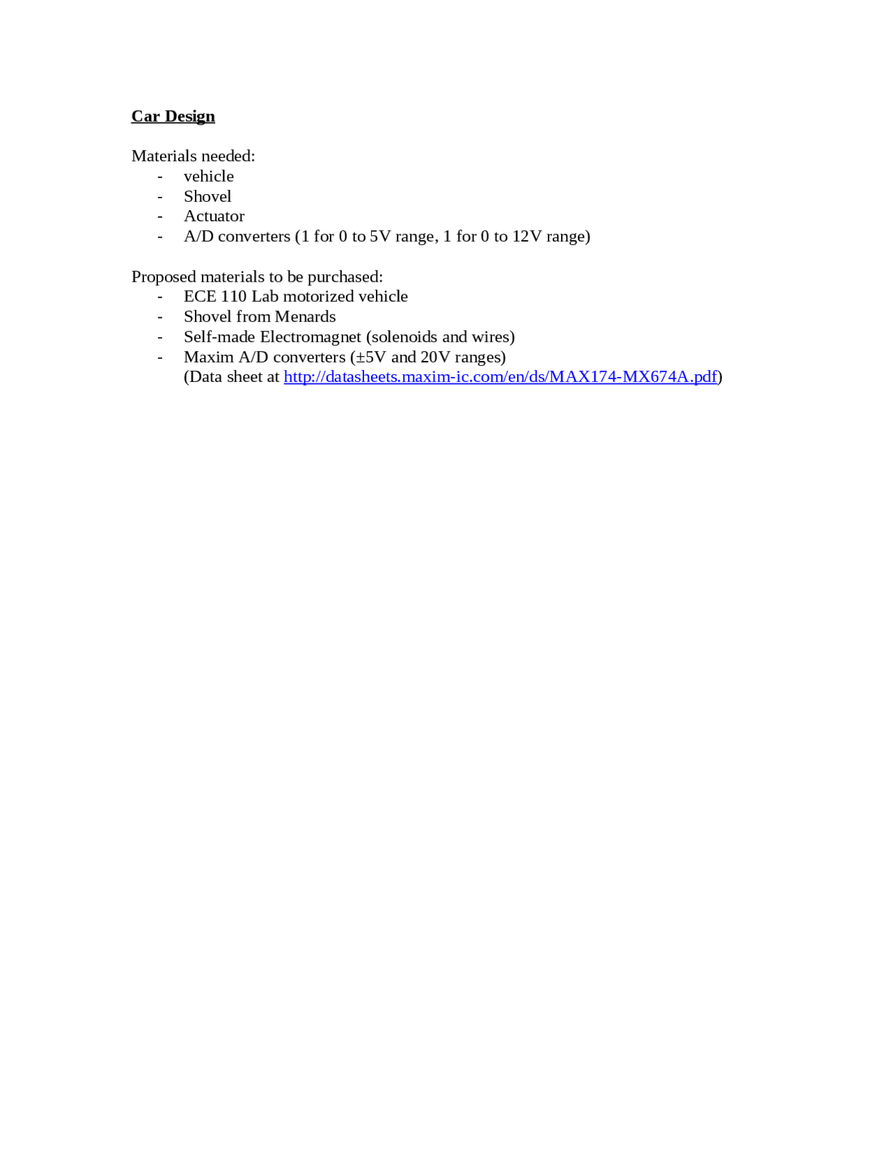 Description Of Car Design Senior Design Project Lab Ece 445 Docsity