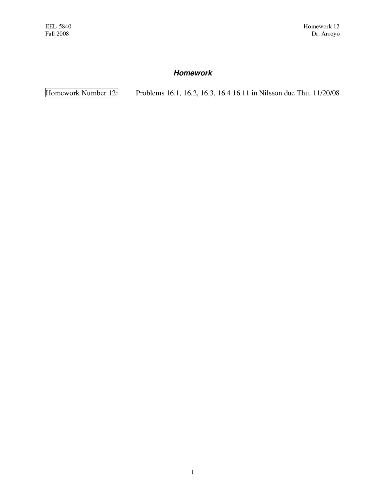 Homework 12 Elements Of Machine Intelligence Problems 12 Eel 5840