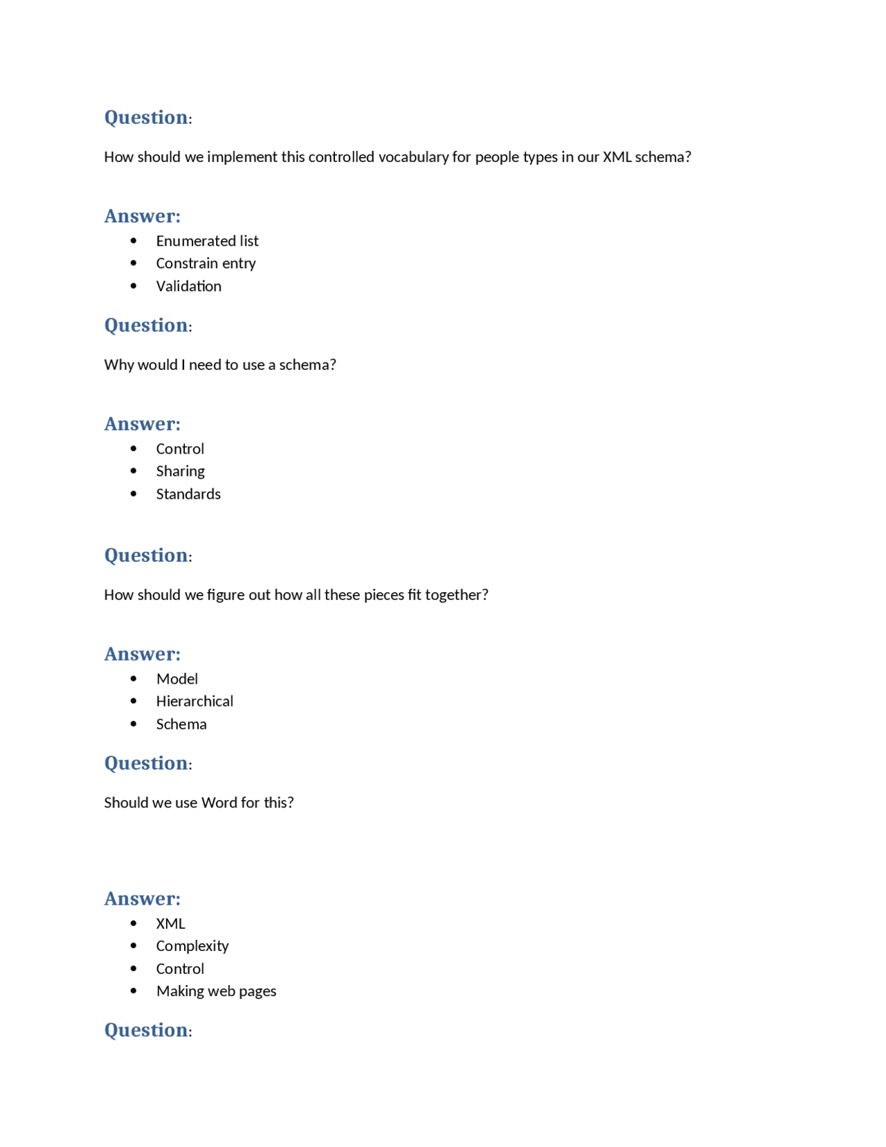 Difference Between Xml And Databases Question Answers Notes Imt 541