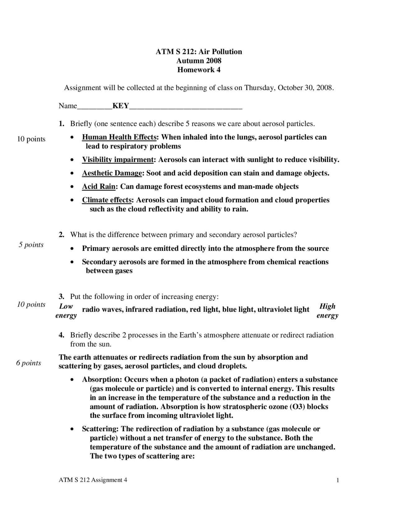 Homework 4 Questions Air Pollution Atm S 212 Docsity