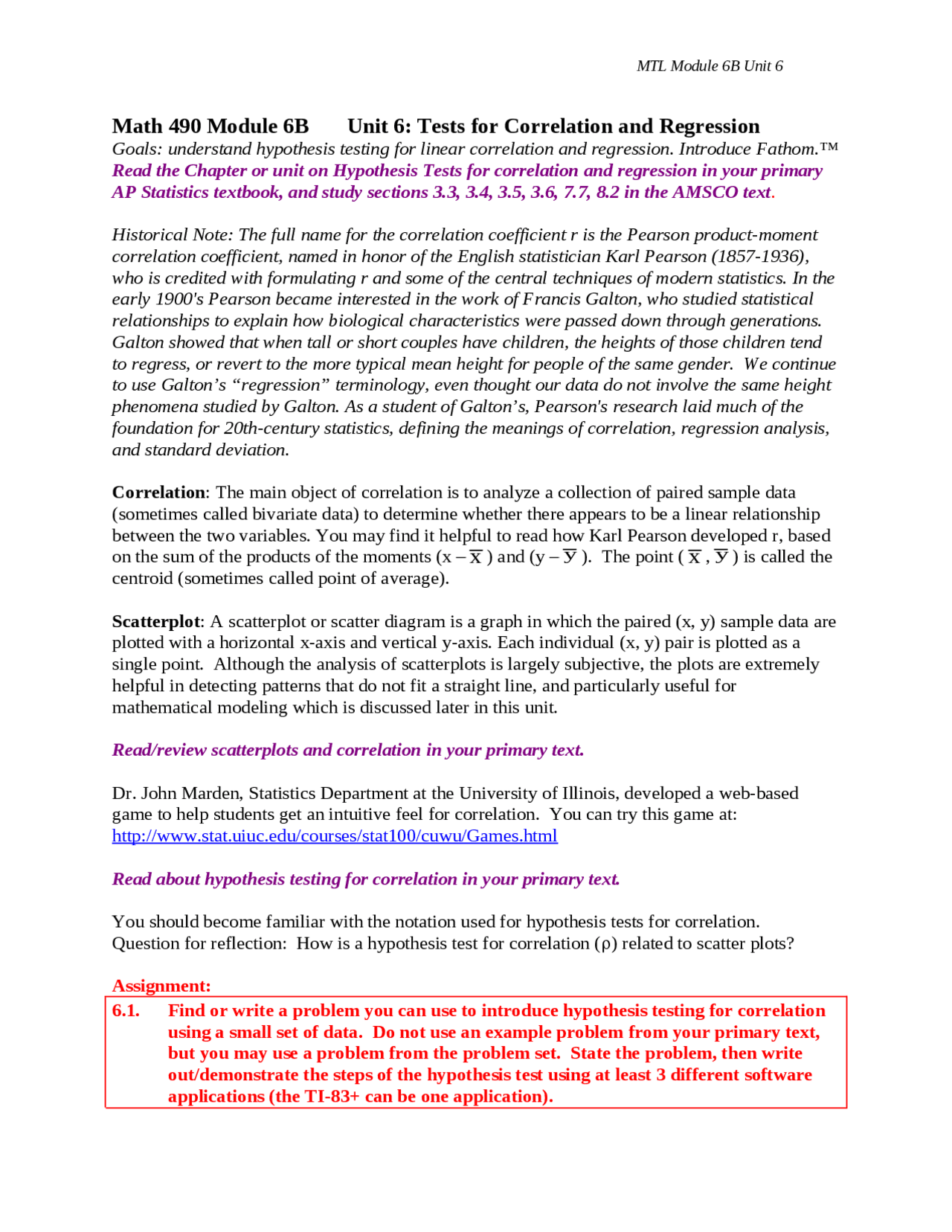 Review Sheet For Correlation And Regression Advanced Mathematics