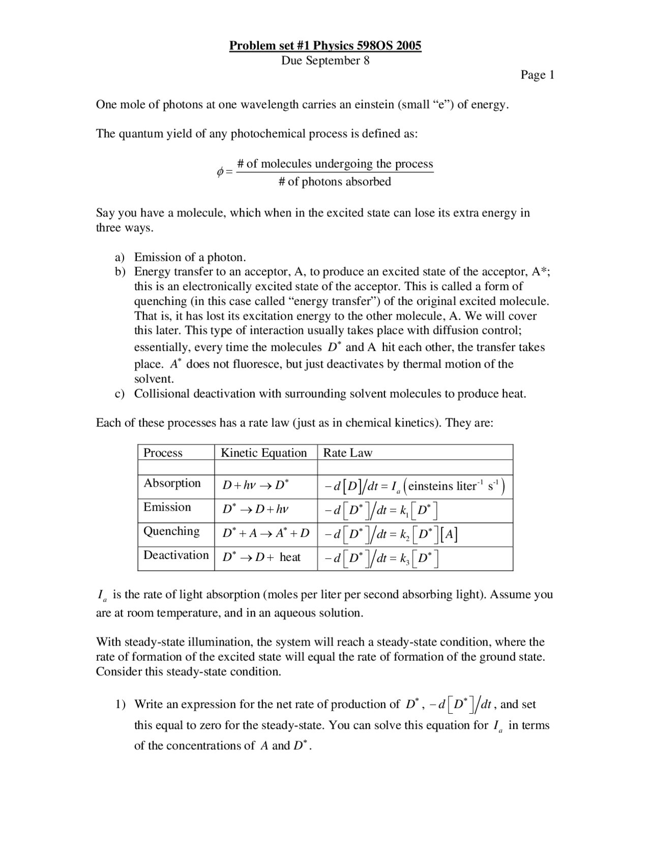 Problem Set 1 For Elastic Waves Phys 598 Docsity