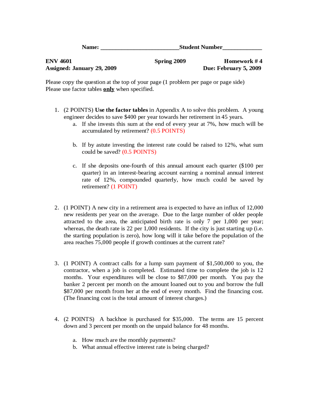 Homework 4 With 4 Questions Environmental Resources Management Env