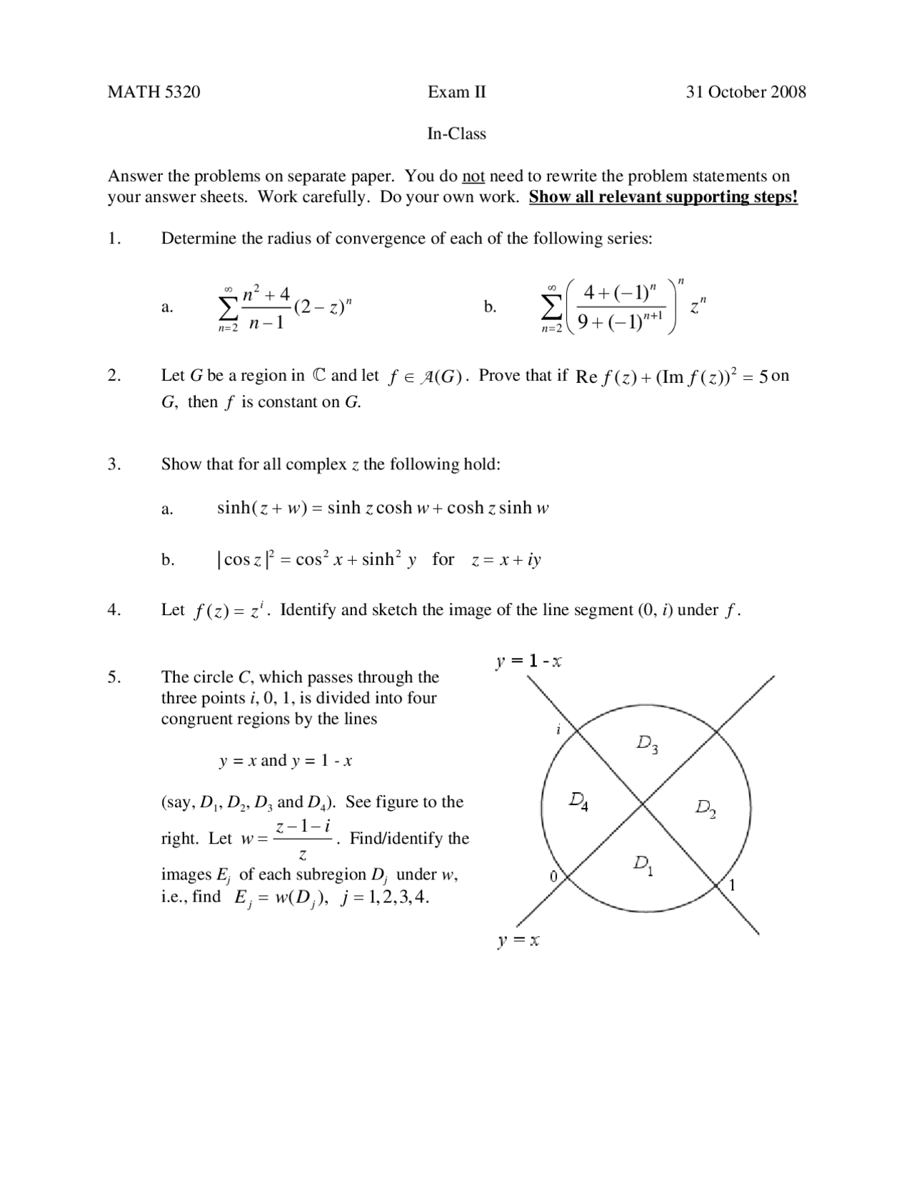 5 Solved Problems To Determine Radius Of Convergence Series Exam Ll