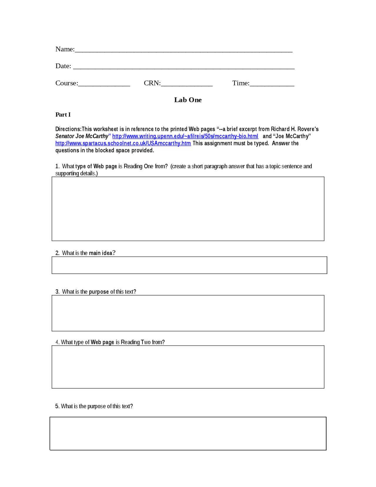 College Reading Skills II - Laboratory 1 | RD 099 | Lab Reports ...