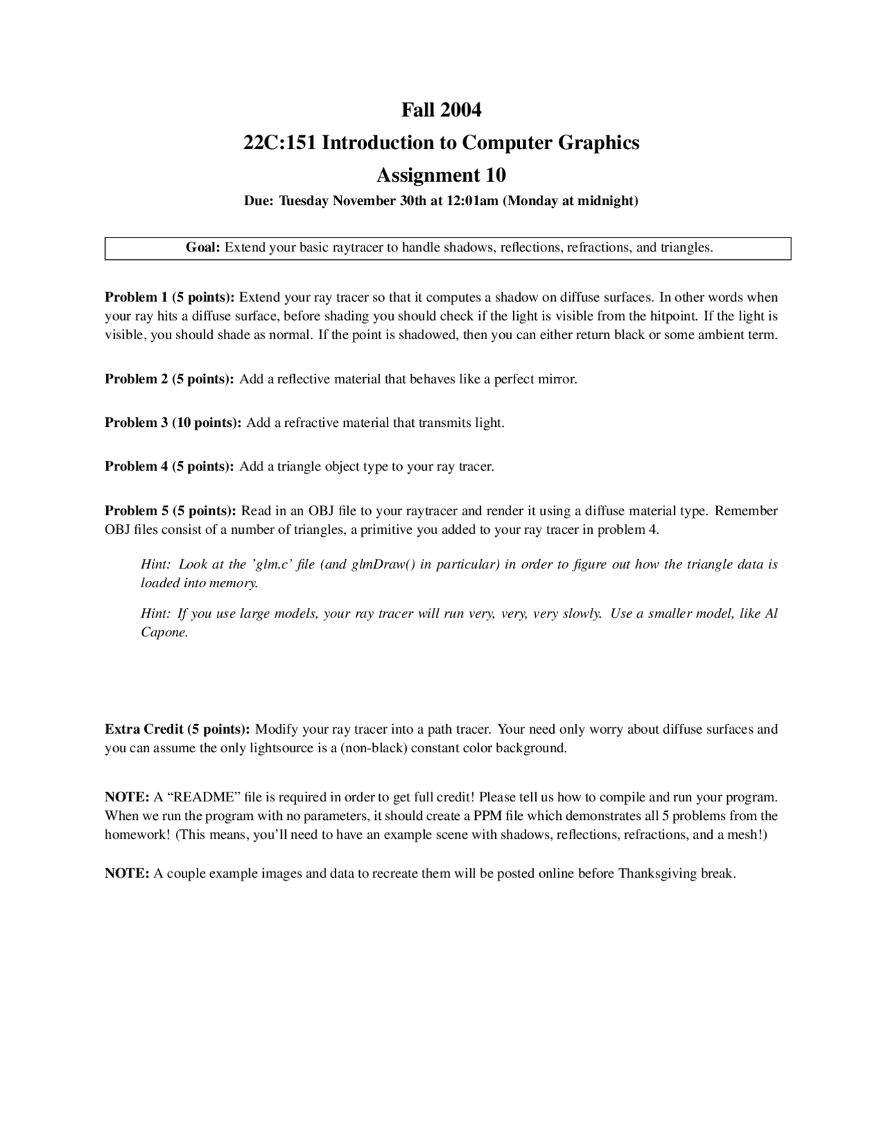 5 Practice Problems On Computer Graphics Assignment 10 22c 151