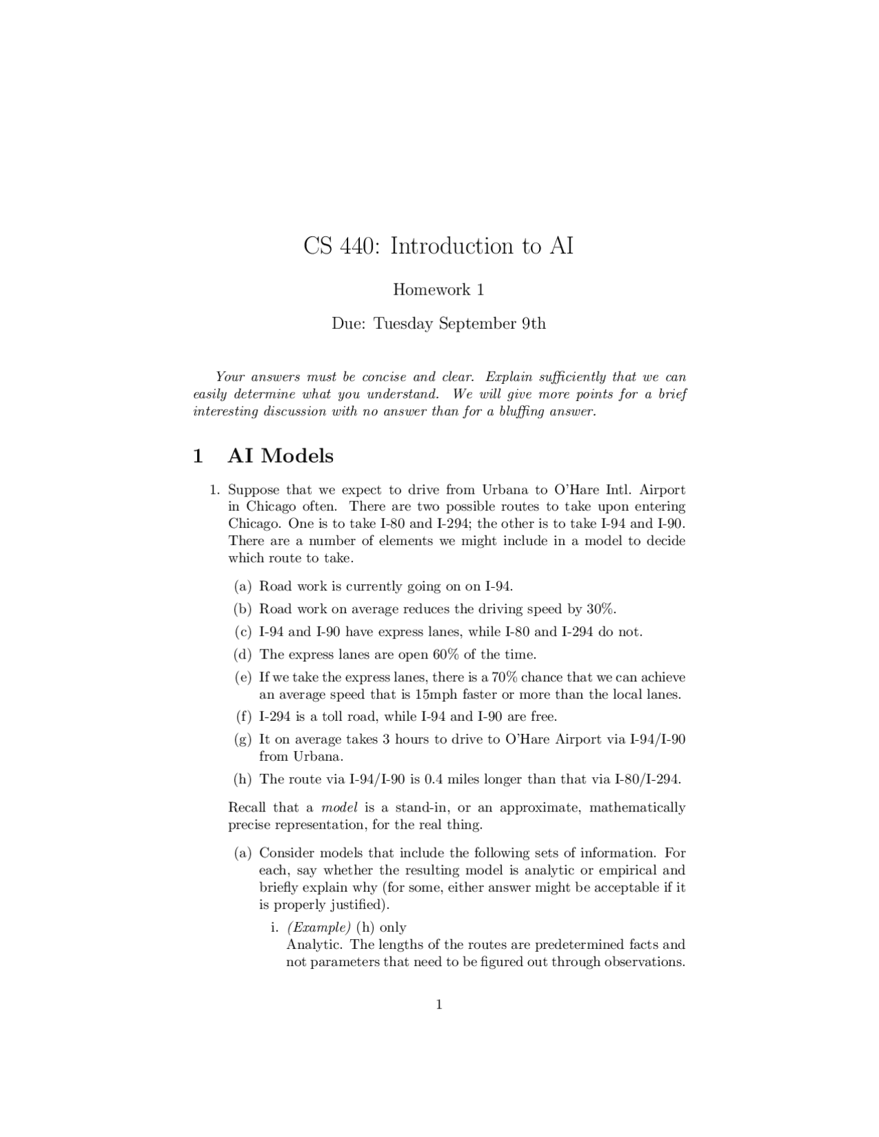Search And Artificial Intelligence Model Artificial Intelligence Cs