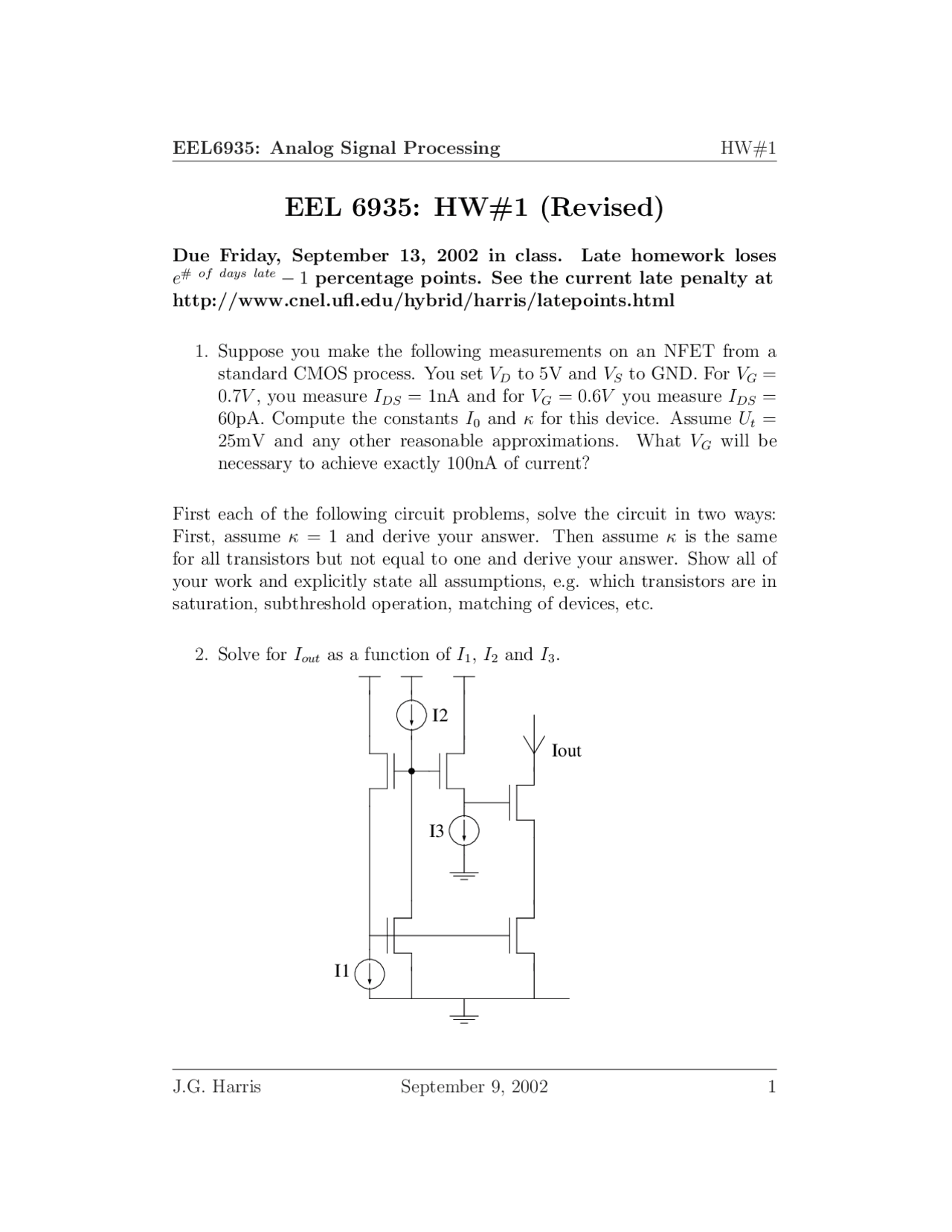Homework I Revised Robust Control System Eel 6935 Docsity