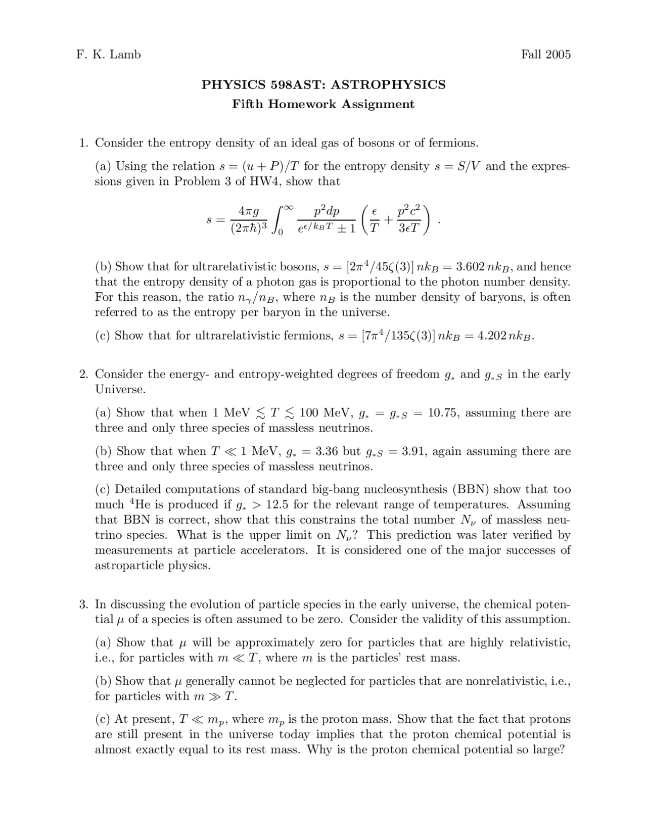 Homework Assignment 5 Questions Elastic Waves Phys 598 Docsity