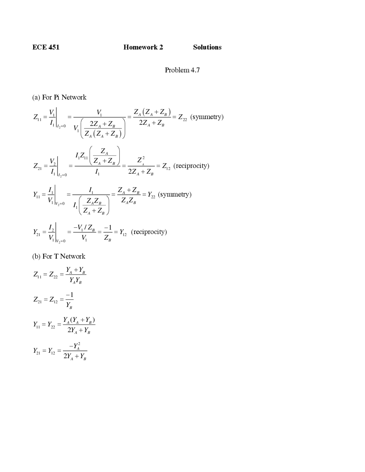 Homework 2 Problems With Solutions Advance Microwave Measurements
