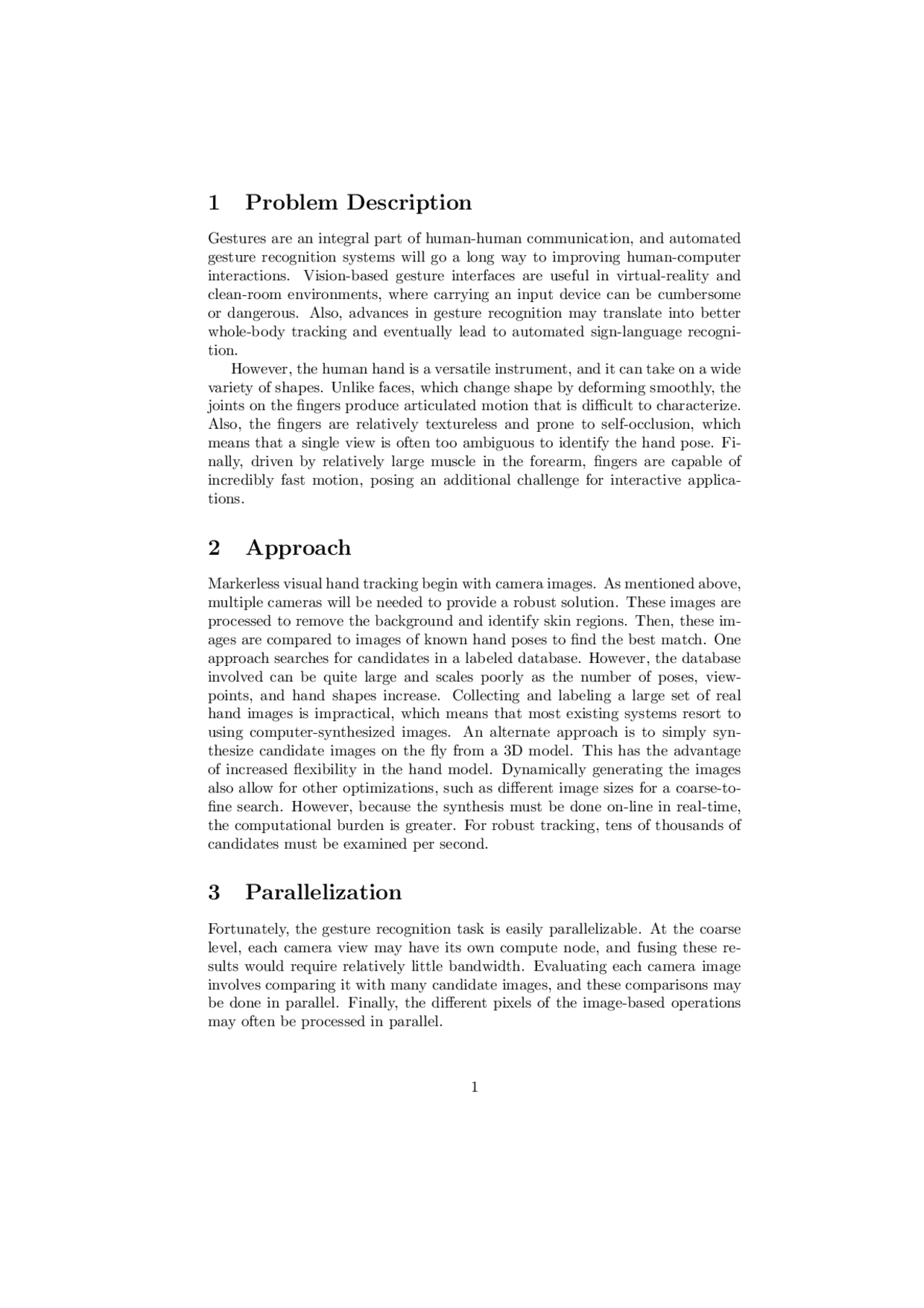 Problem Description Parallelization Signal And Image Analysis Ece
