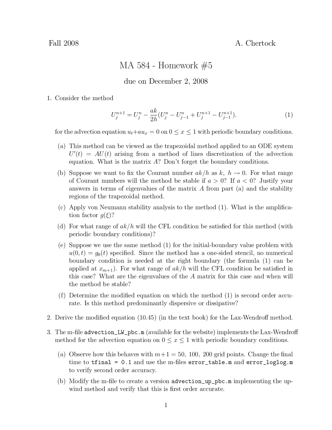 Numerical Solution Of Partial Differential Equations Solutions For