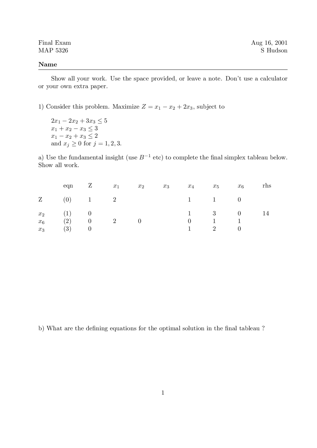 Final Exam Partial Differential Equation MAP 5326 Docsity final-exam-partial-differential-equation-map-5326-docsity