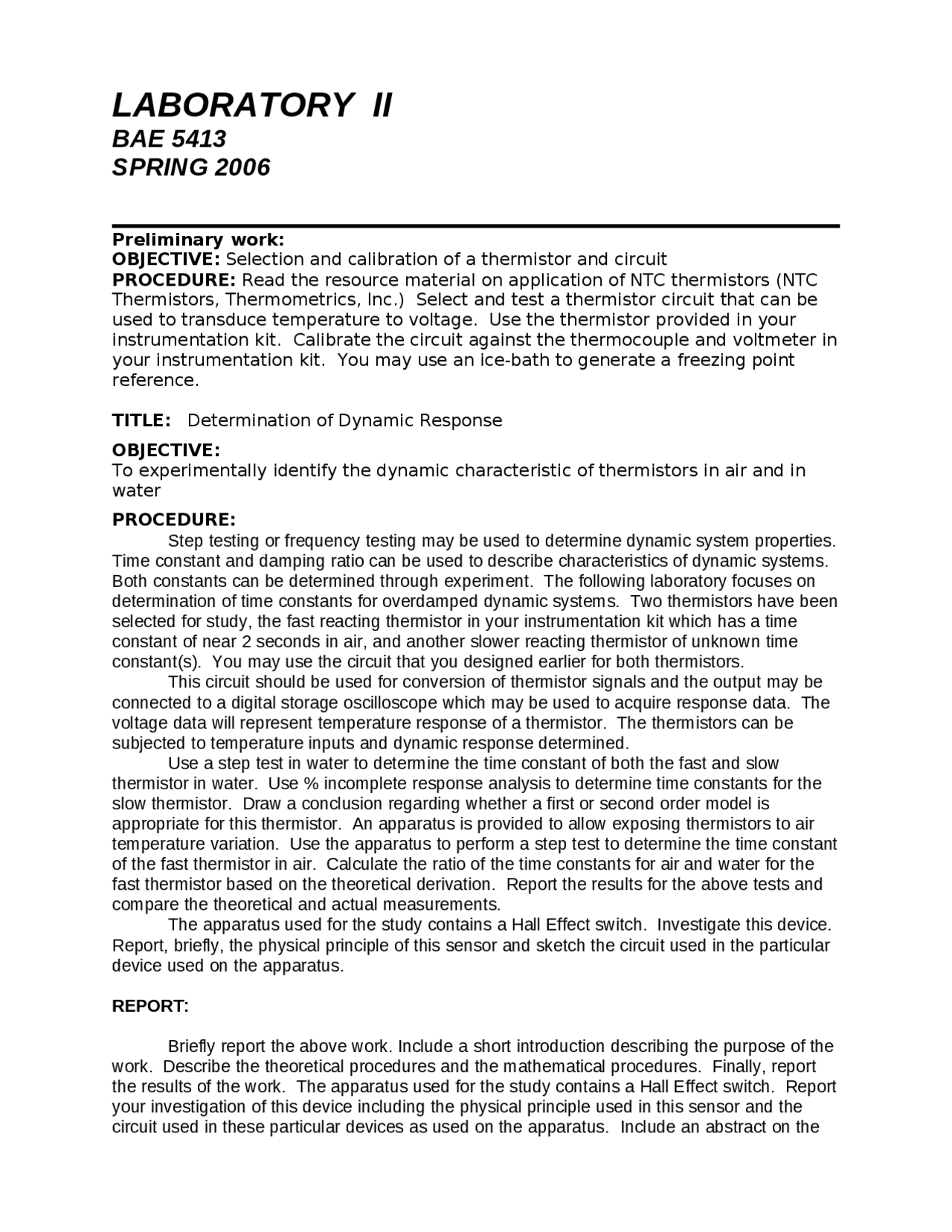 Preliminary Work - Instruments Biology Systems - Lab II | BAE 5413 ...