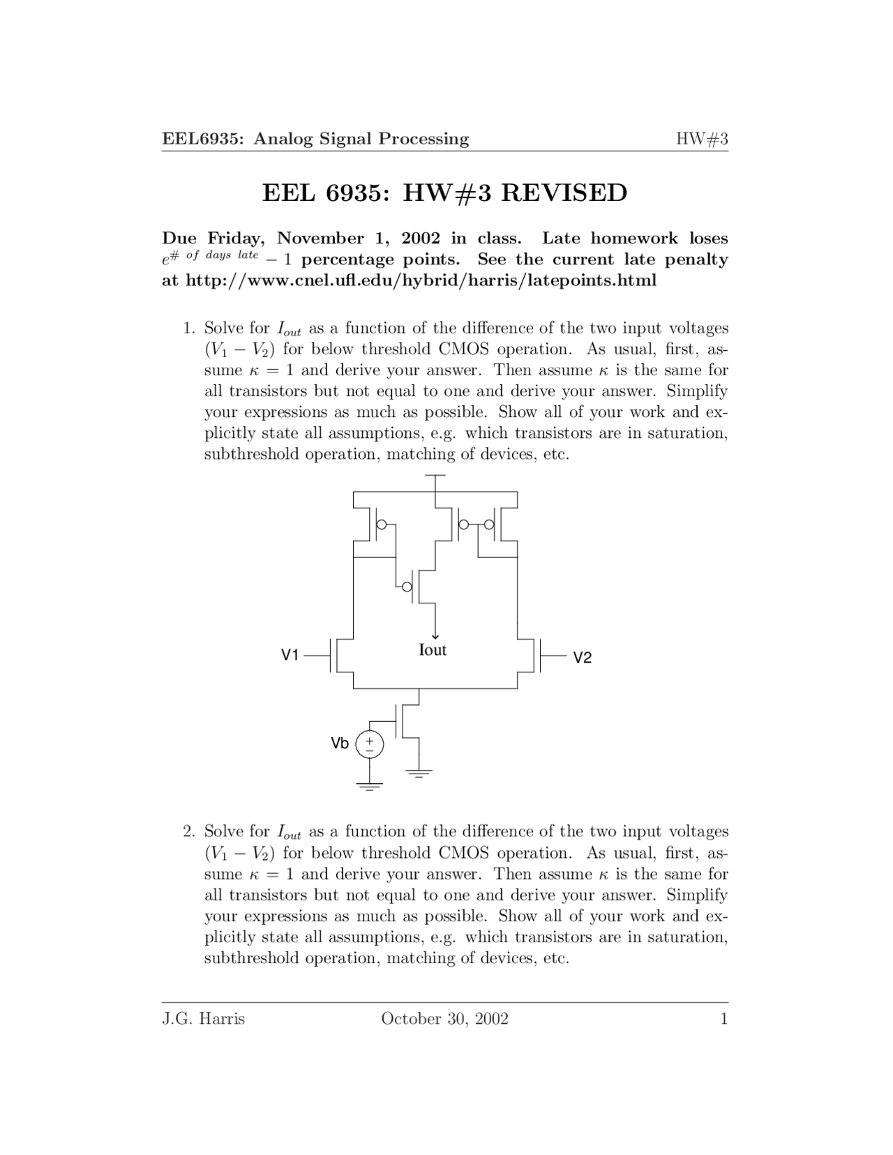5 Questions On Robust Control System Homework 3 Revised Eel 6935