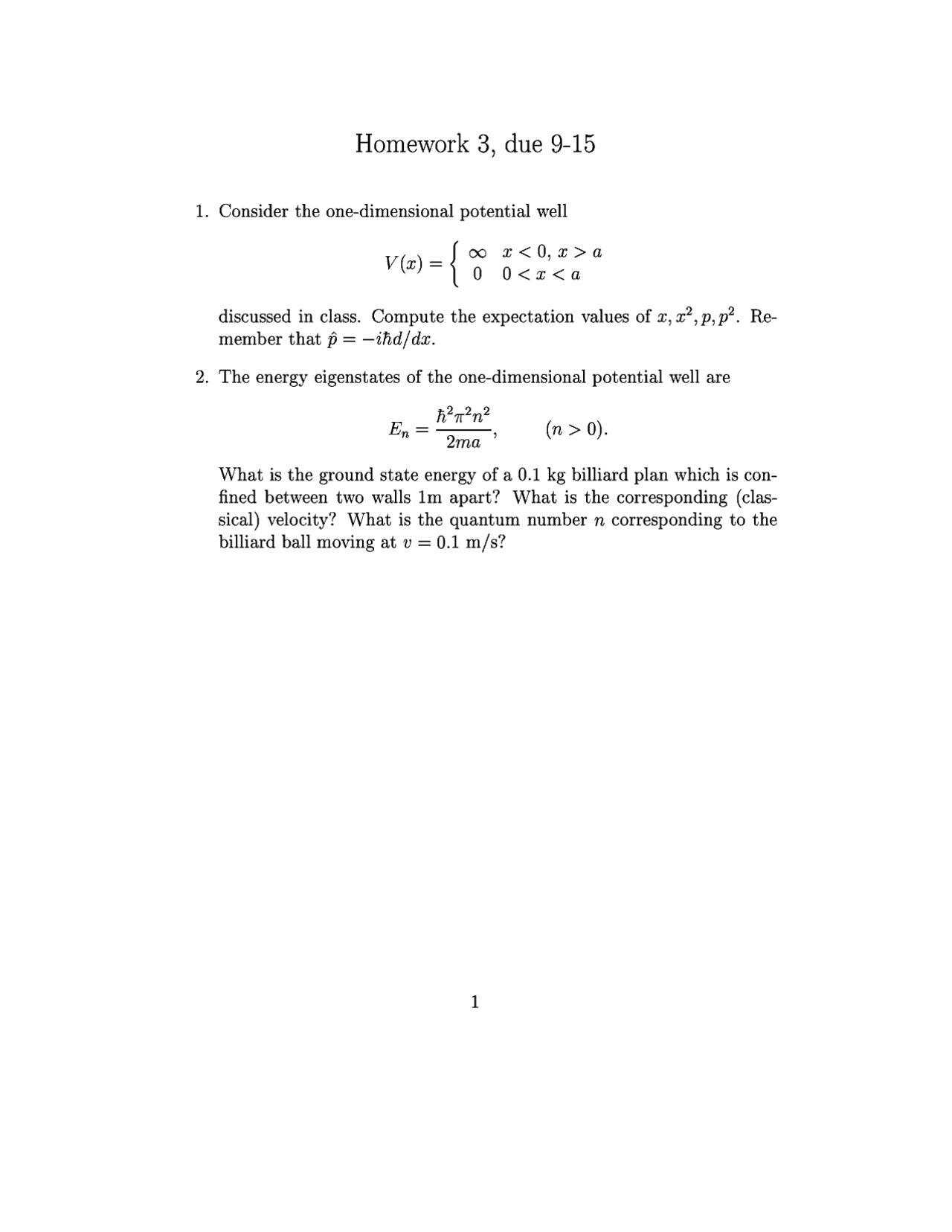 Nuclear And Subatomic Physics Assignment 3 Py 506 Docsity