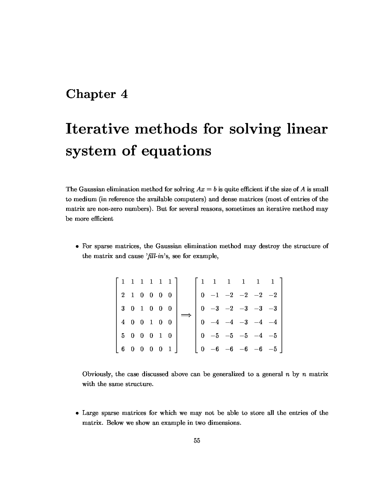 Iterative Methods for Solving Linear System of Equations | MA 580 - Docsity
