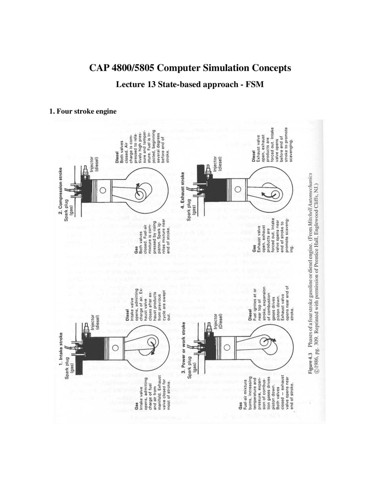State Based Approach - FSM - Lecture Notes | CAP 4800 - Docsity