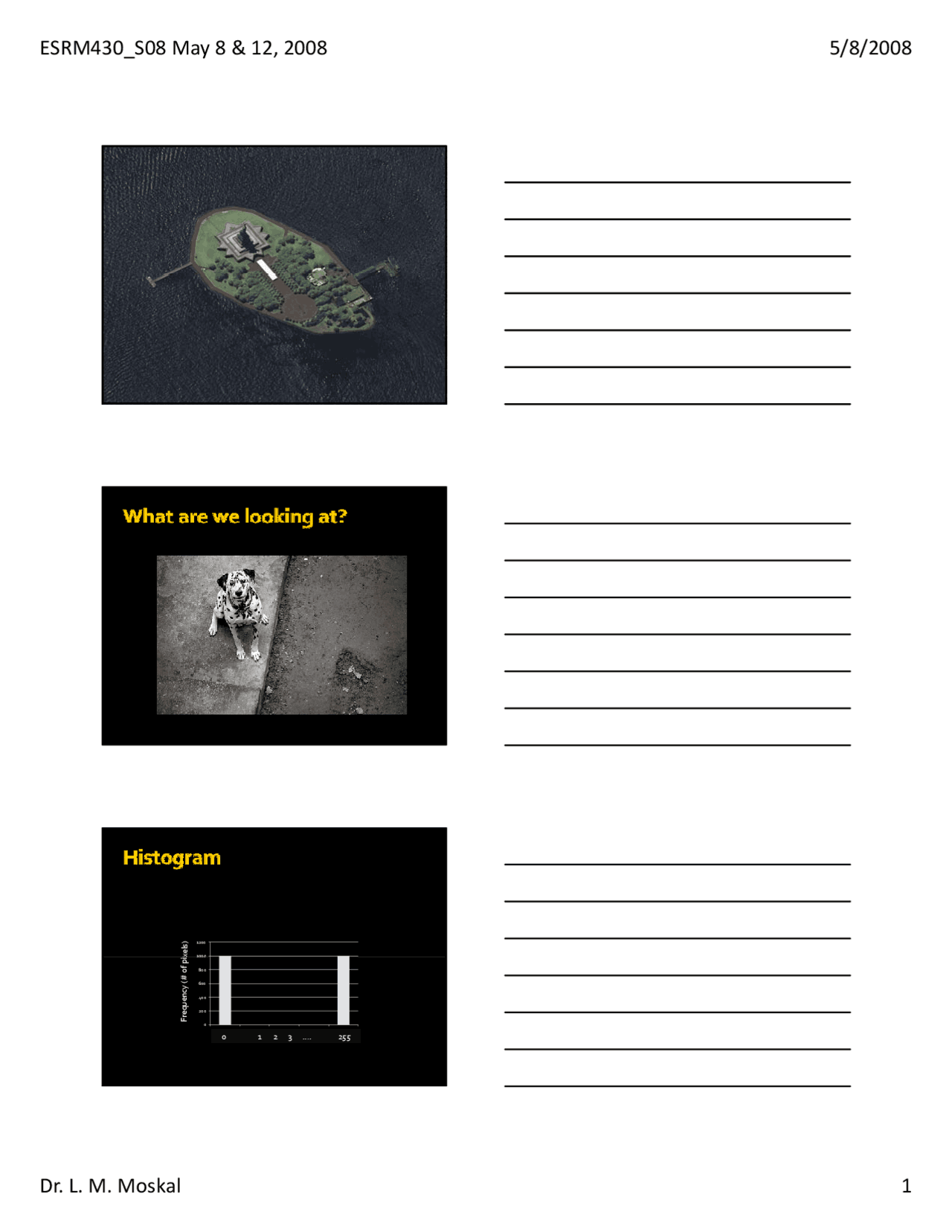 Lecture Slides On Remote Sensing Of The Environment Esrm 430 Docsity