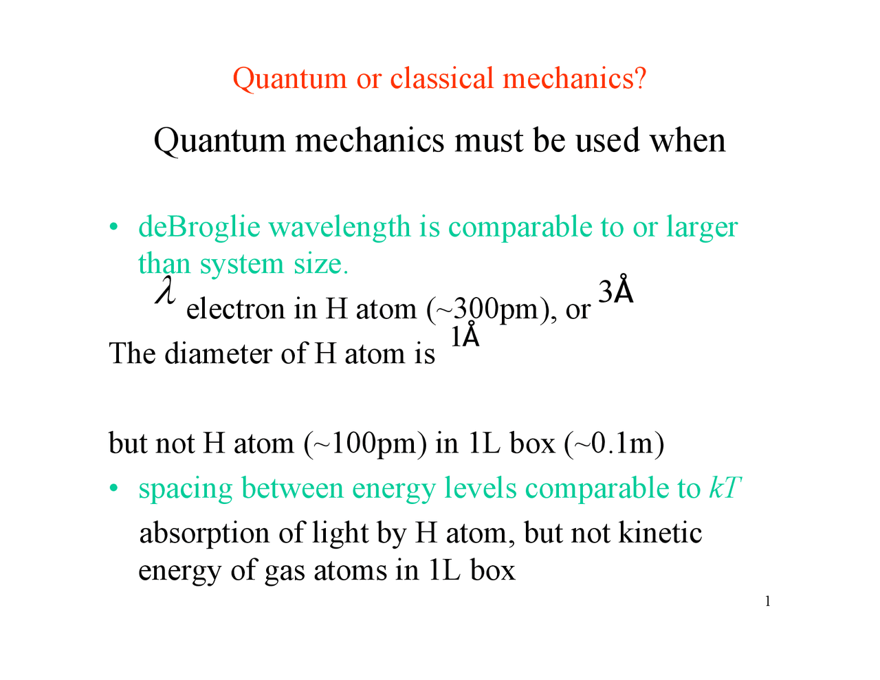 Notes on Quantum or Classical Mechanics - Physical Chemistry | CHEM 455 ...