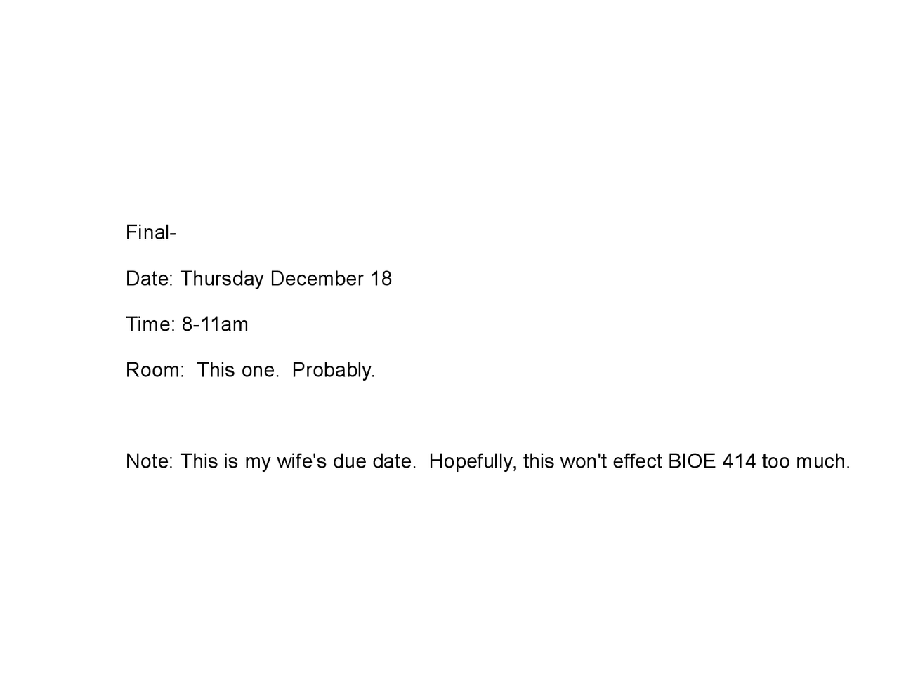 Notes For Final Exam On Biomedical Instrumentation Bioe 414 Docsity