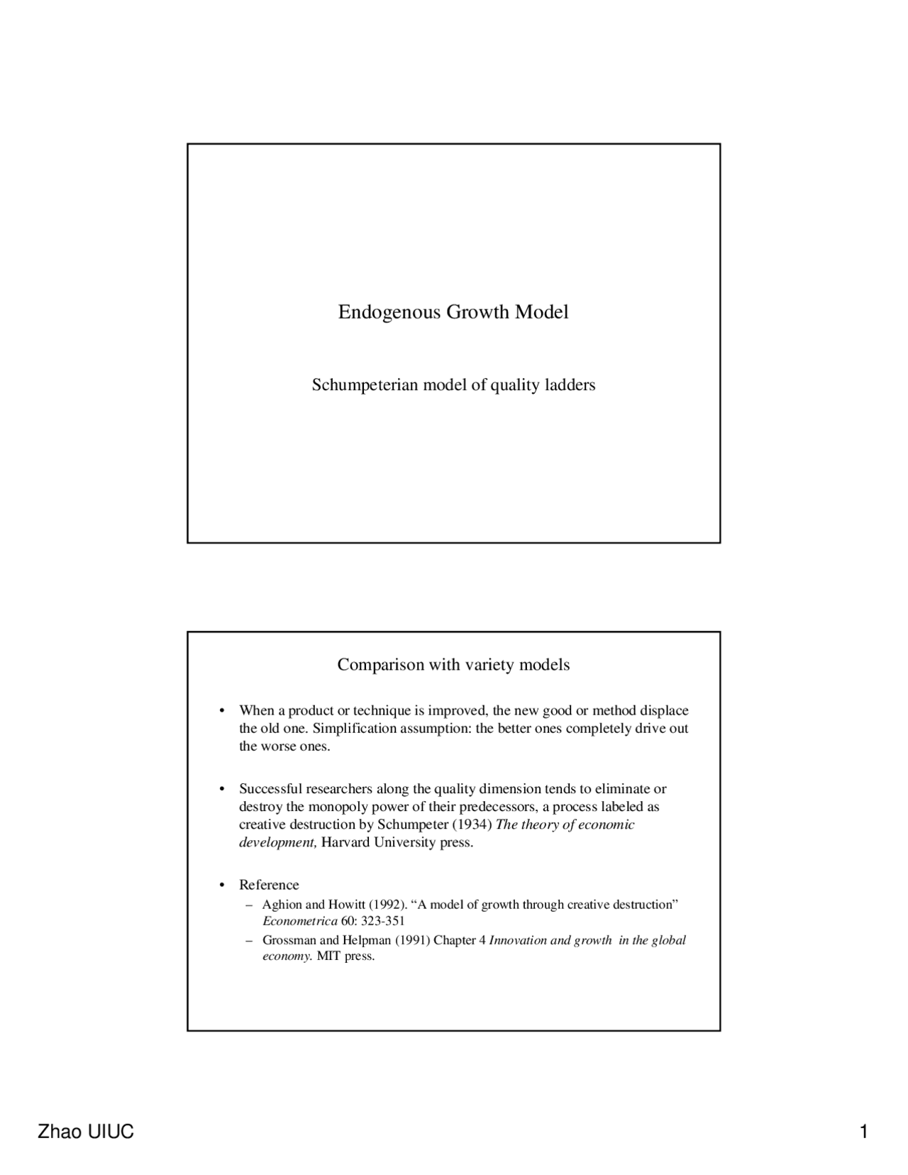 Comparison with Variety Models - Lecture Slides | ECON 562 | Study ...